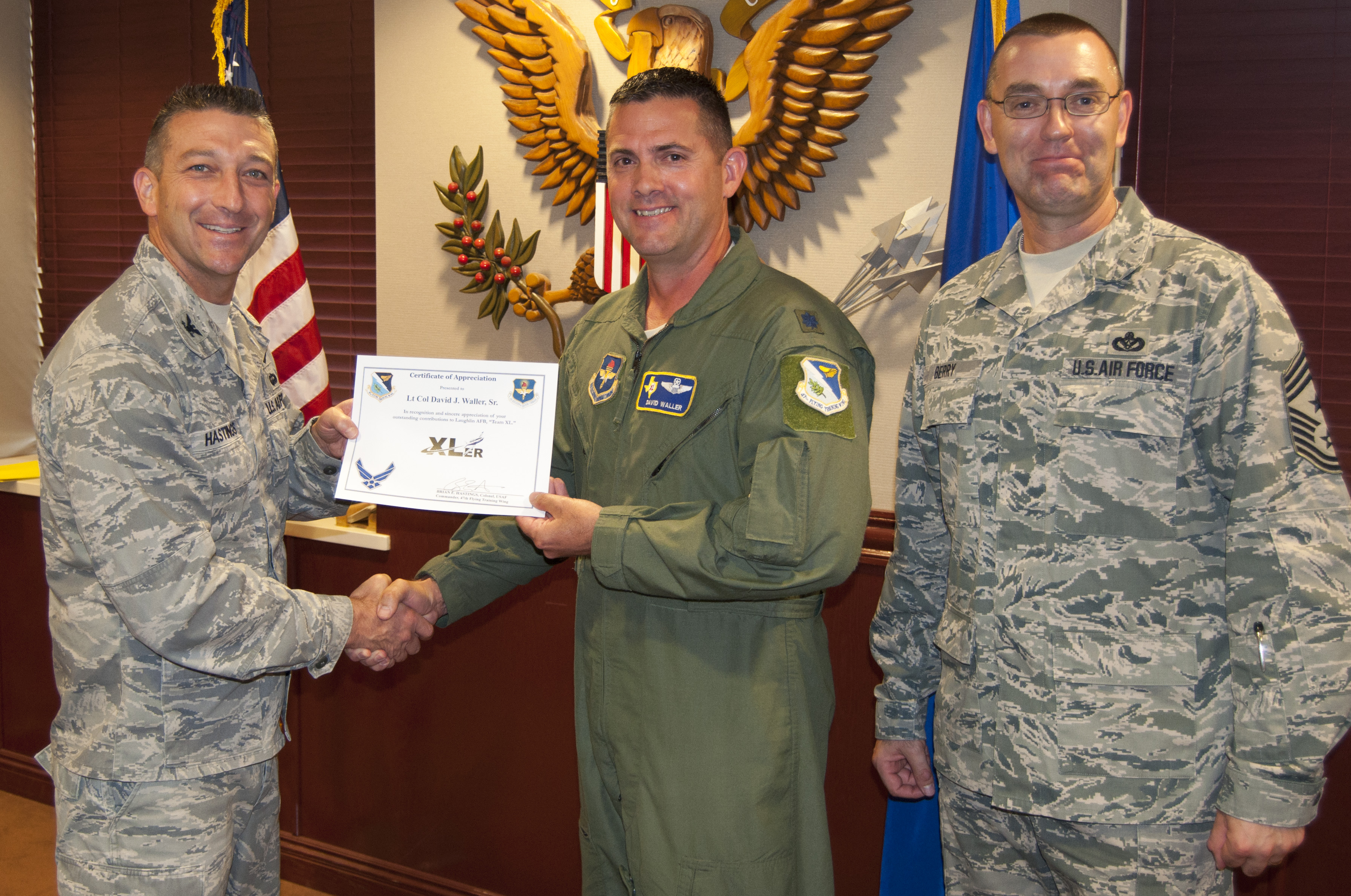 Laughlin XLer: Lt. Col. David Waller Sr., 47th FTW