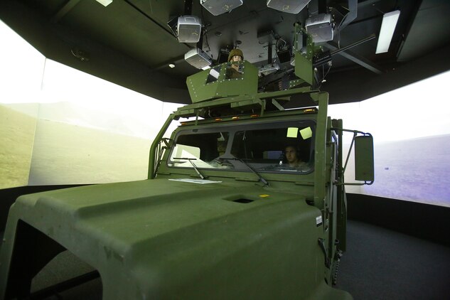 Virtual training: Marines conduct Combat Convoy Simulator training ...