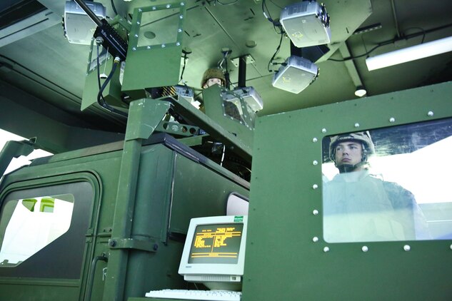 Virtual training: Marines conduct Combat Convoy Simulator training ...