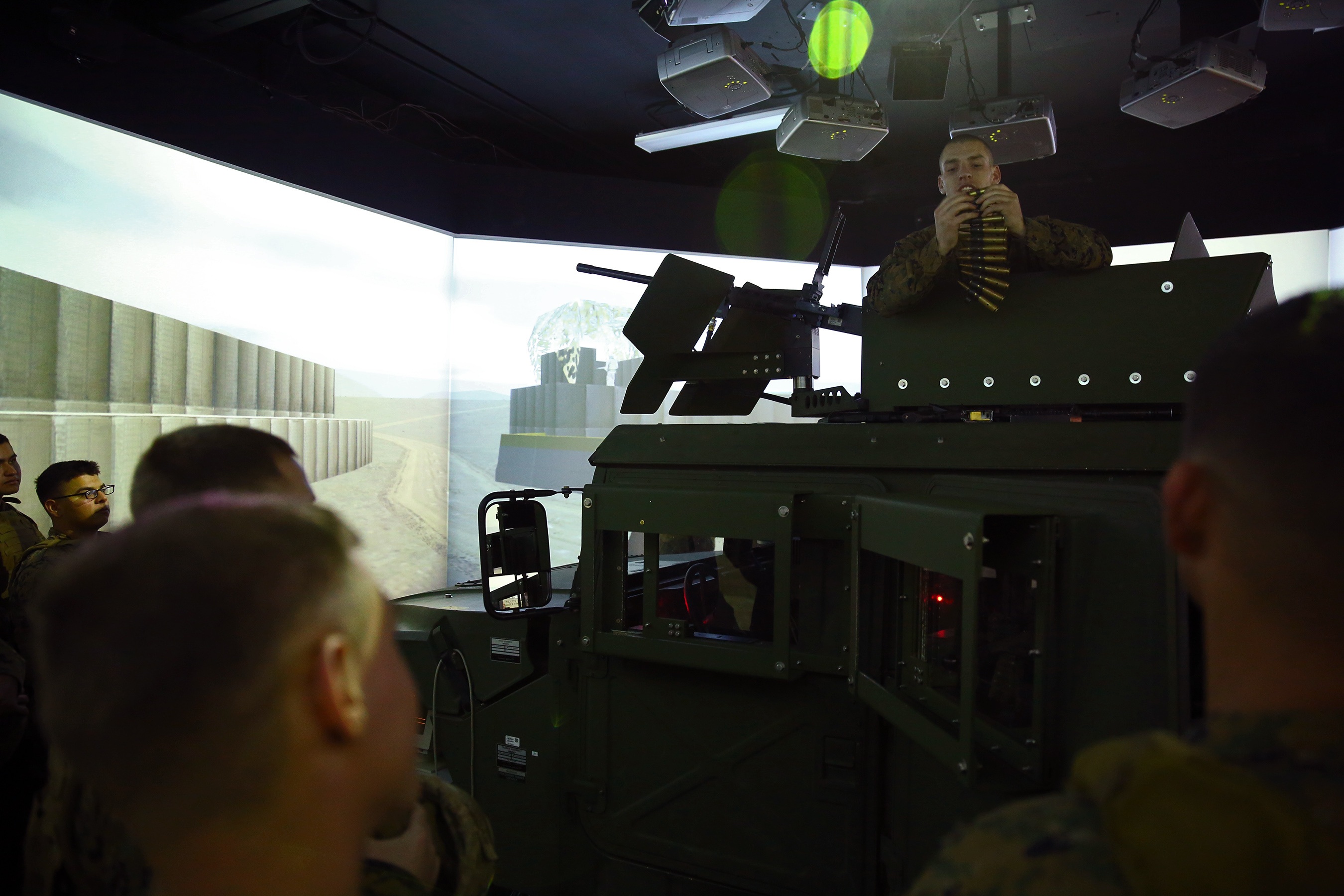 Virtual training: Marines conduct Combat Convoy Simulator training ...