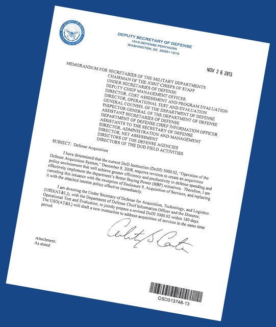 New DoD Instruction 5000.02 Issued > Marine Corps Systems Command ...