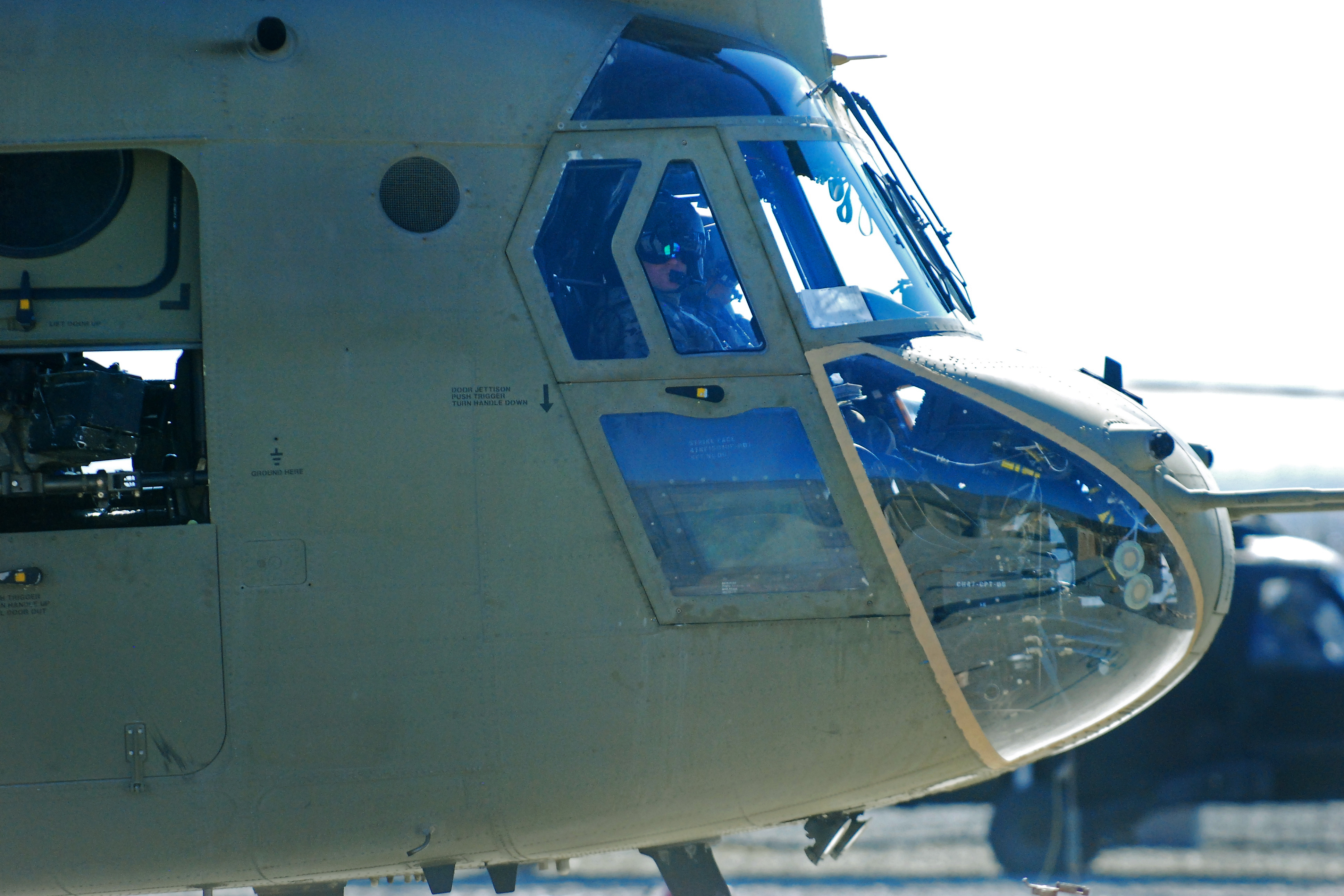 U.S. Army Chief Warrant Officers 5 Timothy Smail, foreground, and Rick ...