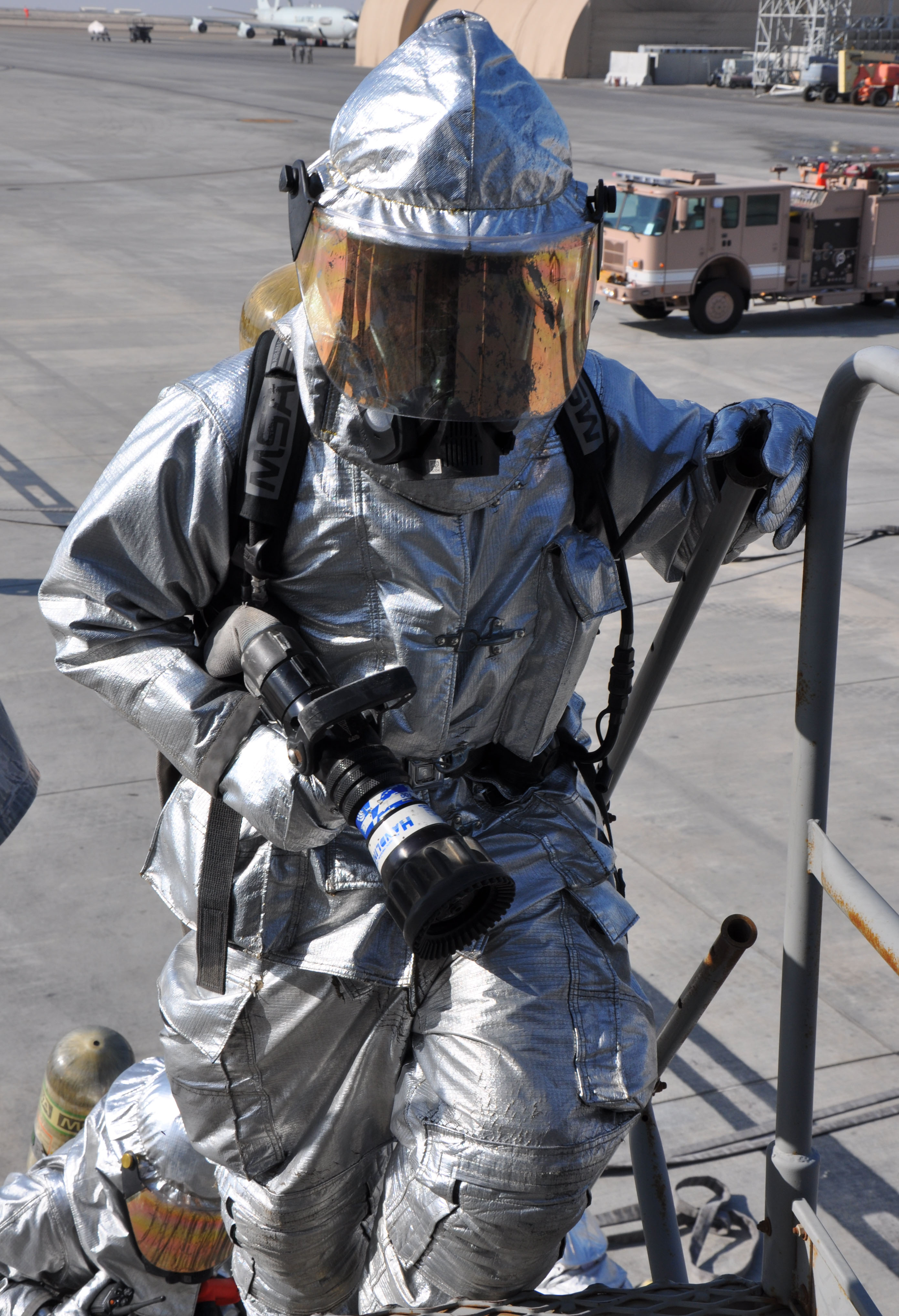 RAF Mildenhall firefighters train-to-fight while deployed > Royal Air ...