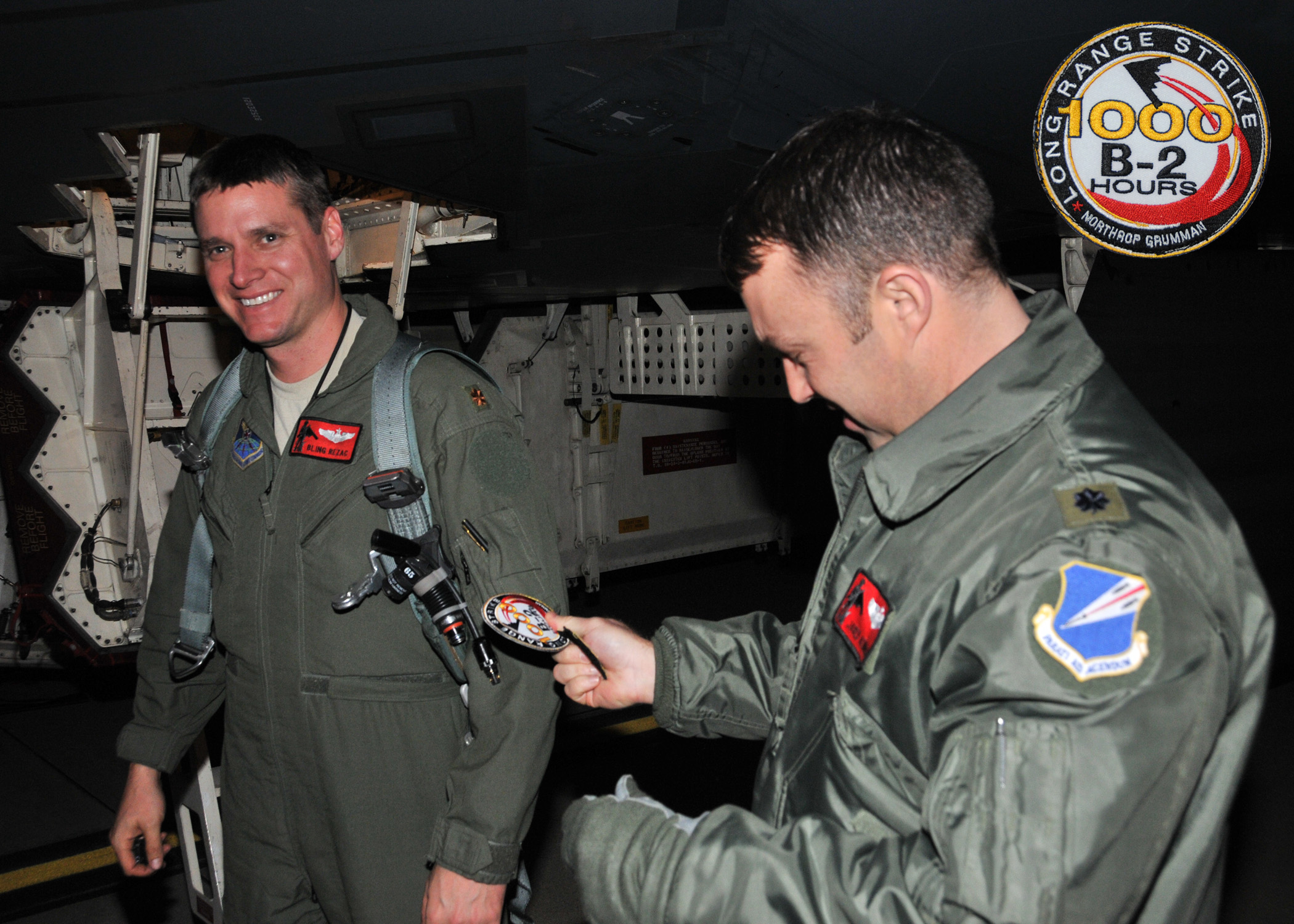 131st Missouri Air National Guard pilot reaches 1000 B2 flying hours