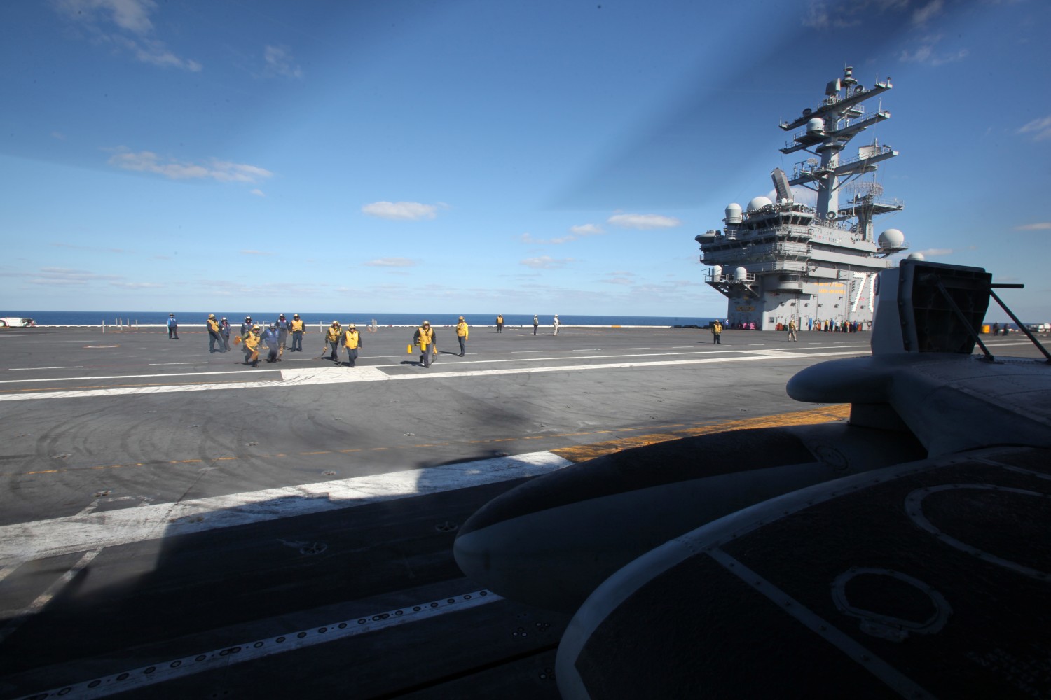 Marines conduct rotary wing operations aboard USS Ronald Reagan