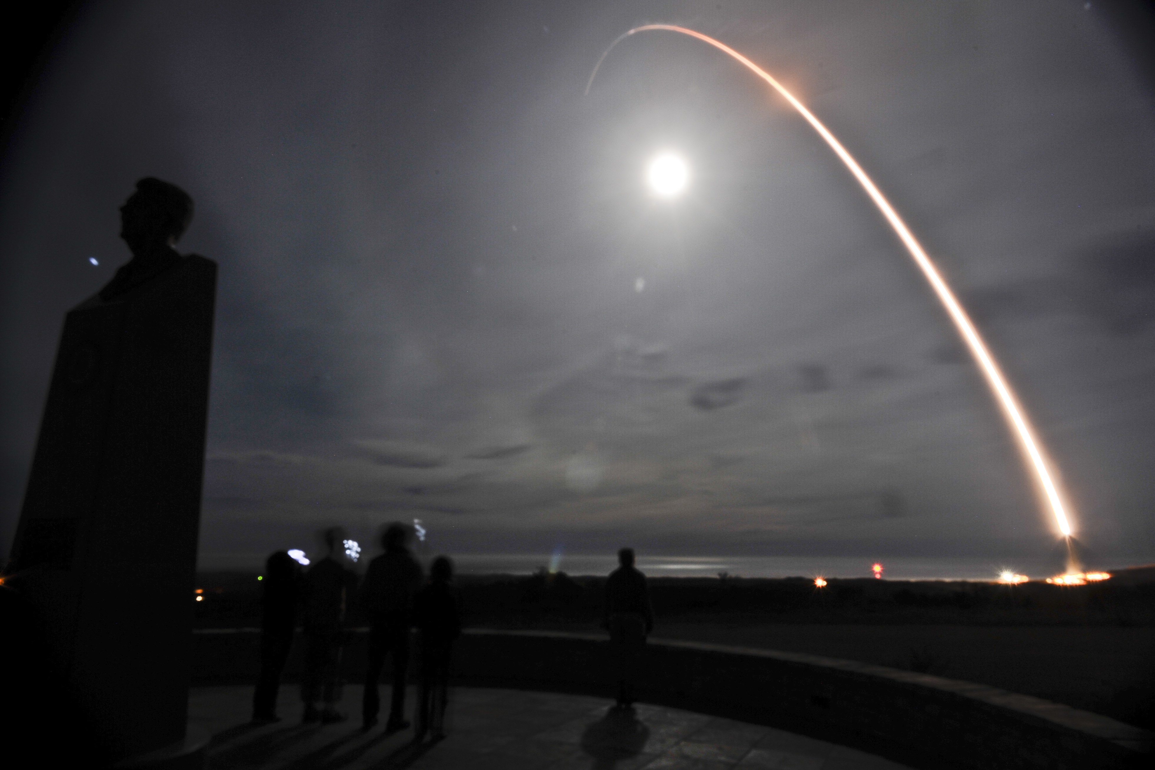 Minuteman III test missile launches from Vandenberg