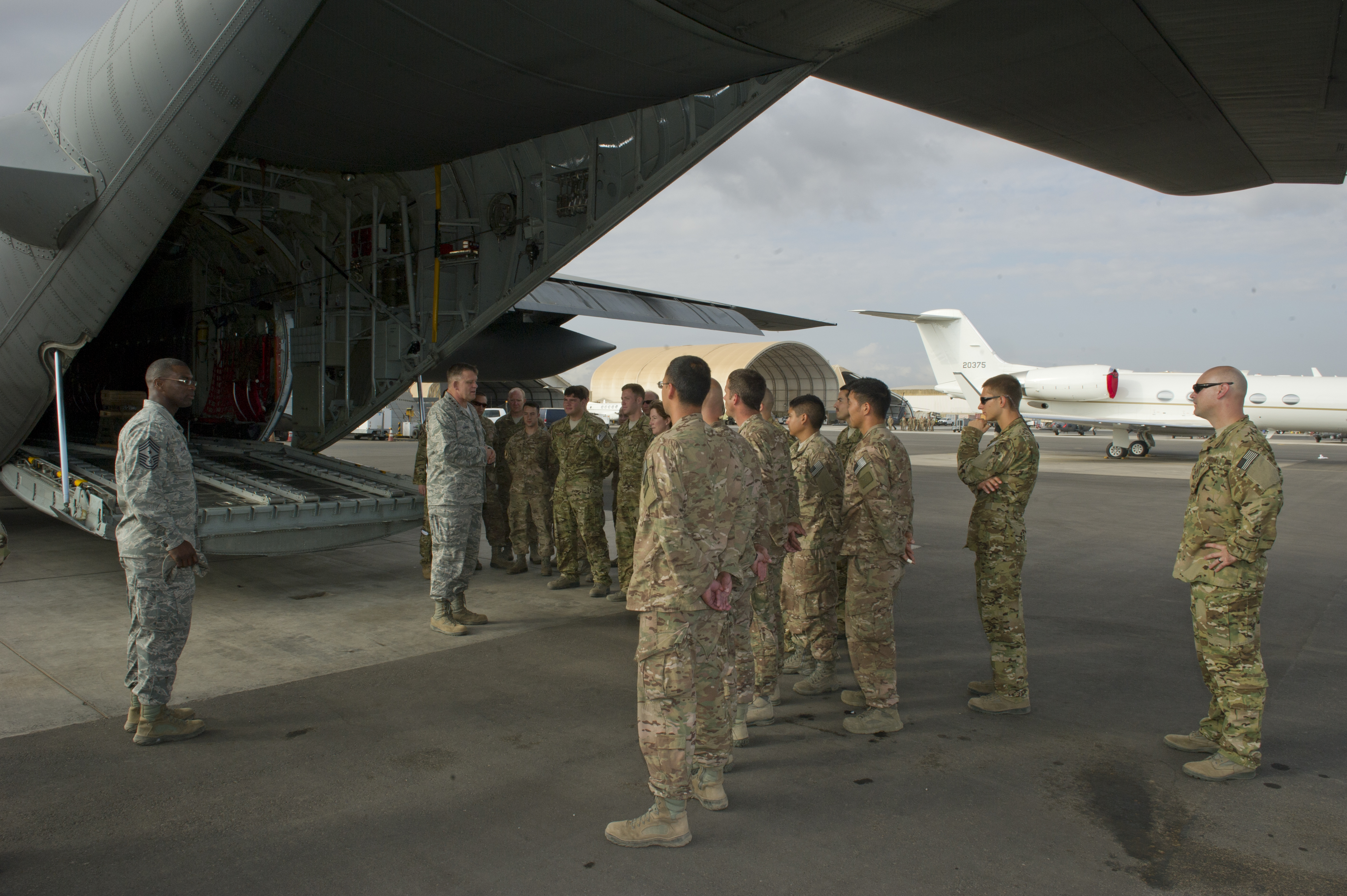 USAFE-AFAFRICA leadership visits Airmen supporting AFRICOM