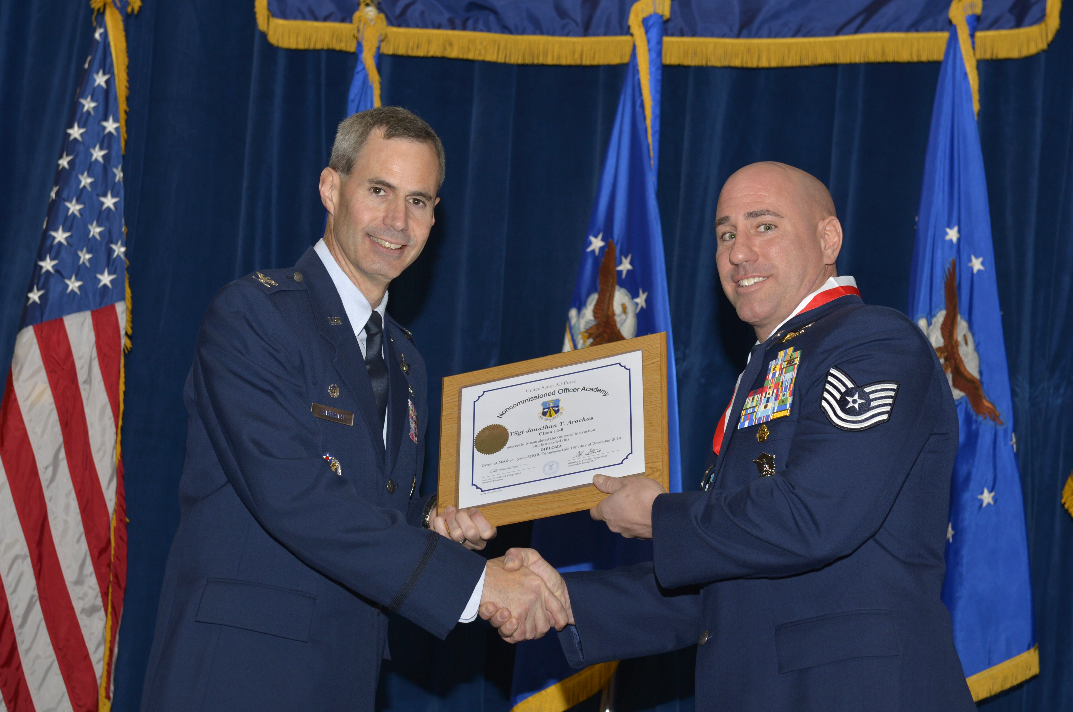 NCOA Class 14-9 student receives distinguished graduate award