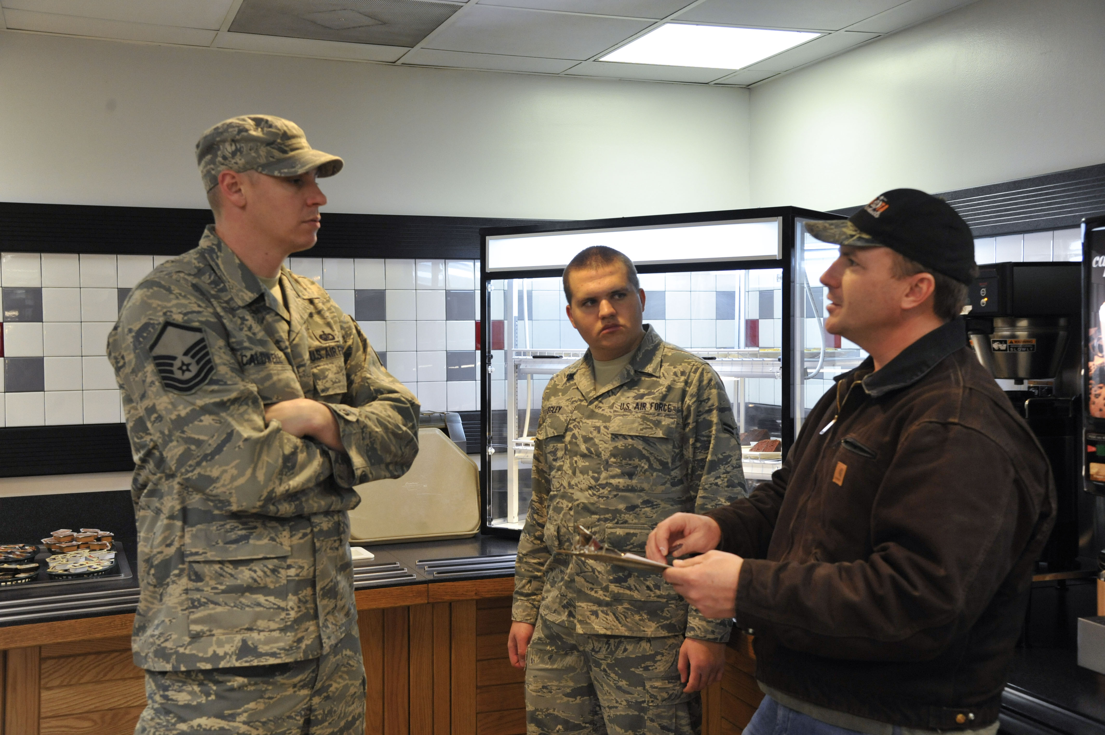 Talking with the manager