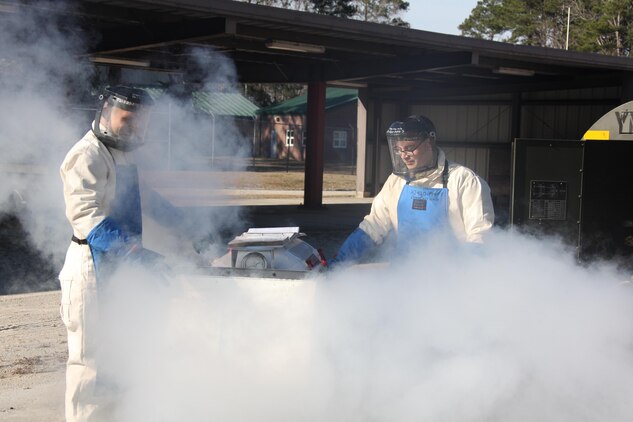 Cryogenics Marines supply 2nd MAW with oxygen, nitrogen > Marine Corps ...