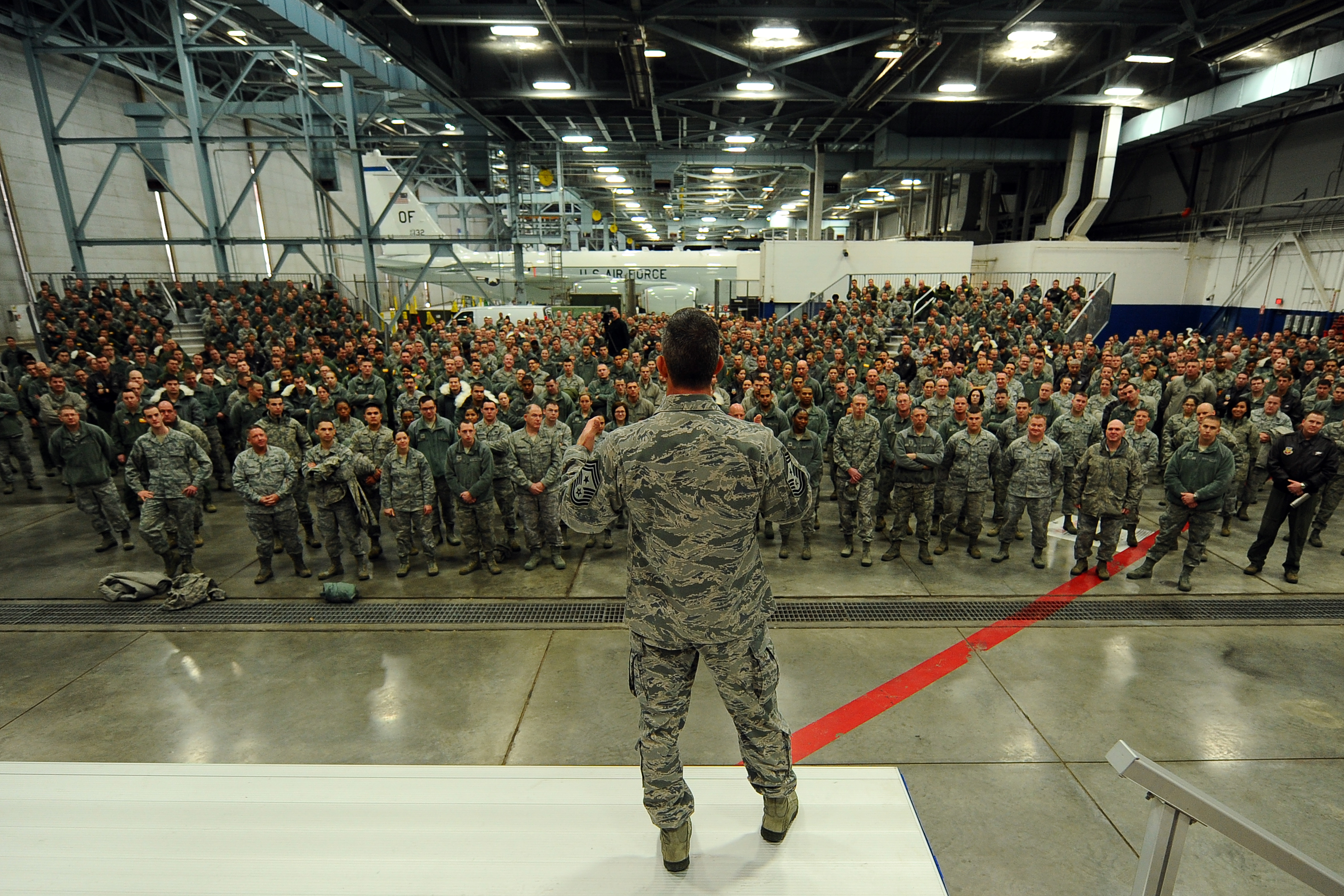 ACC command chief addresses current issues at enlisted call > Offutt ...