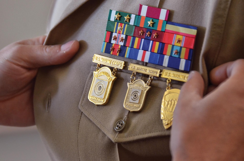 Medals awarded to top shots at Far East Division Matches > Marine Corps ...