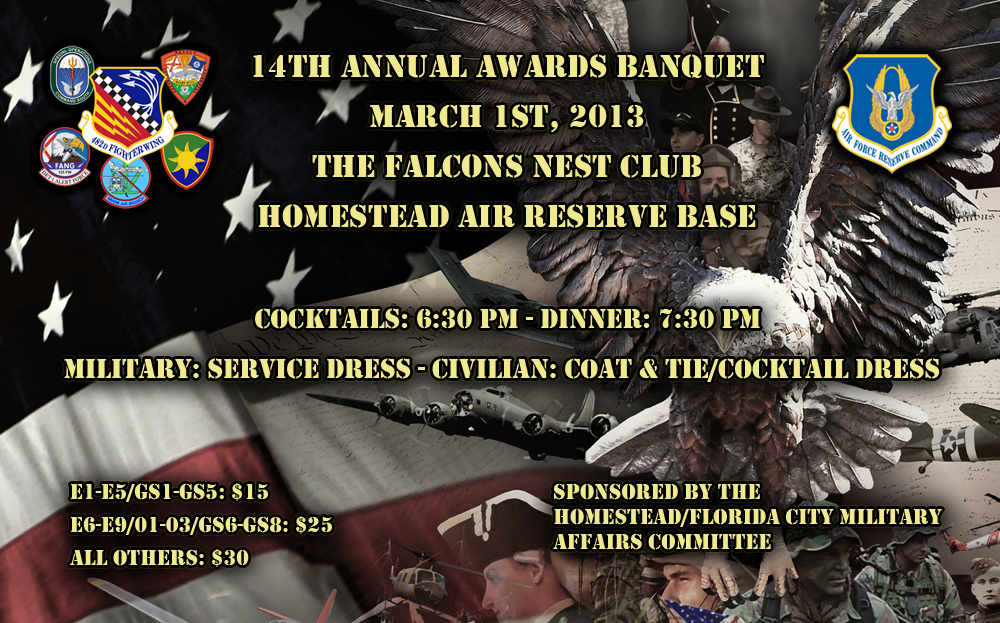 Homestead ARB 14th Annual Awards Banquet Mar. 1 > Homestead Air Reserve ...