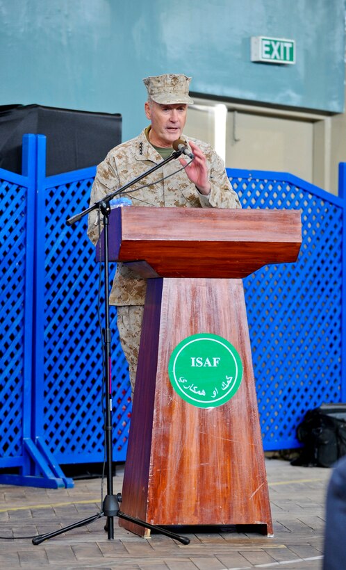 U.S. Marine Corps Gen. Joseph F. Dunford Jr., incoming commander of U.S ...
