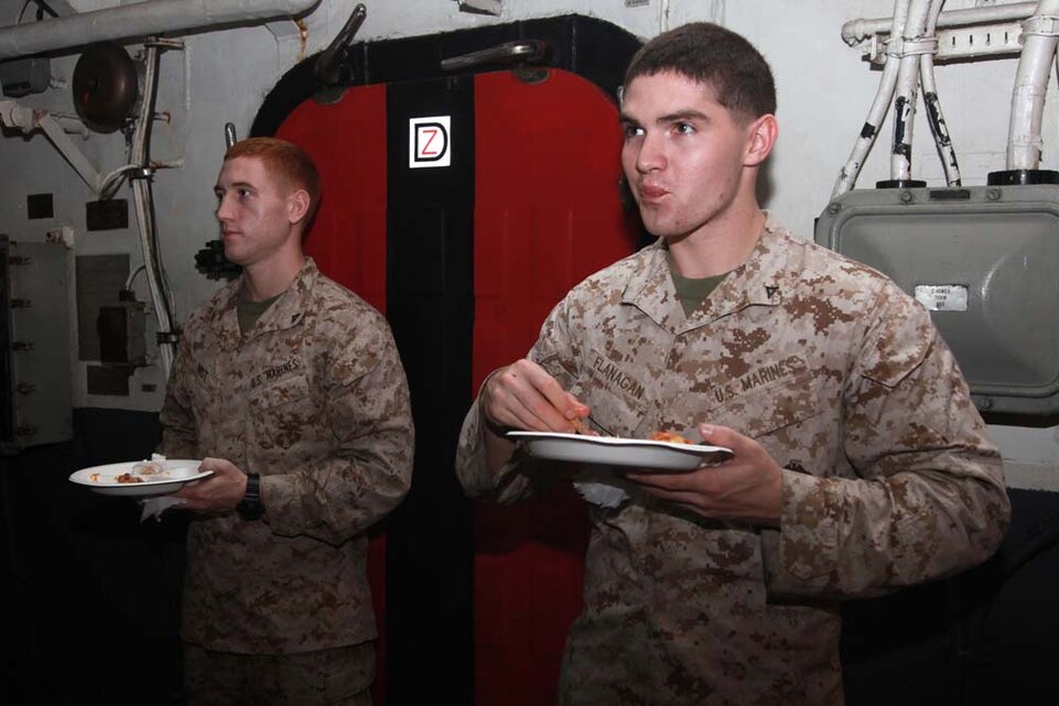 Super Bowl party held at-sea > United States Marine Corps Flagship ...