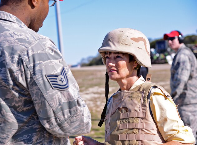 DV visit camp bullis