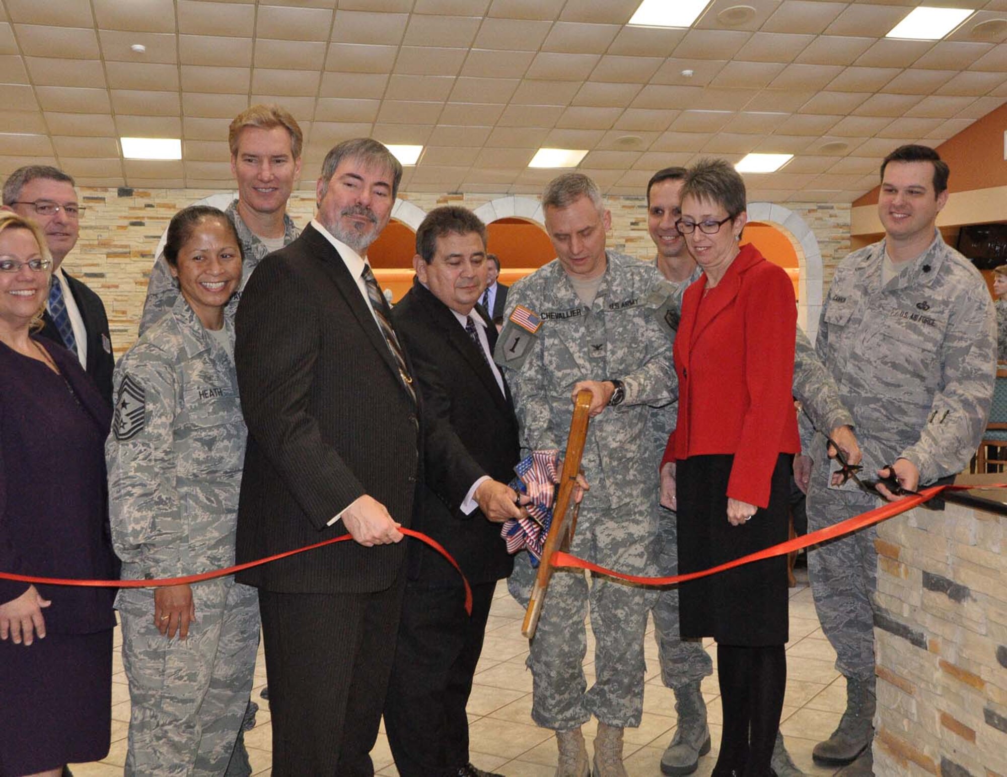 Ribbon cut, food is served > 433rd Airlift Wing > Article Display