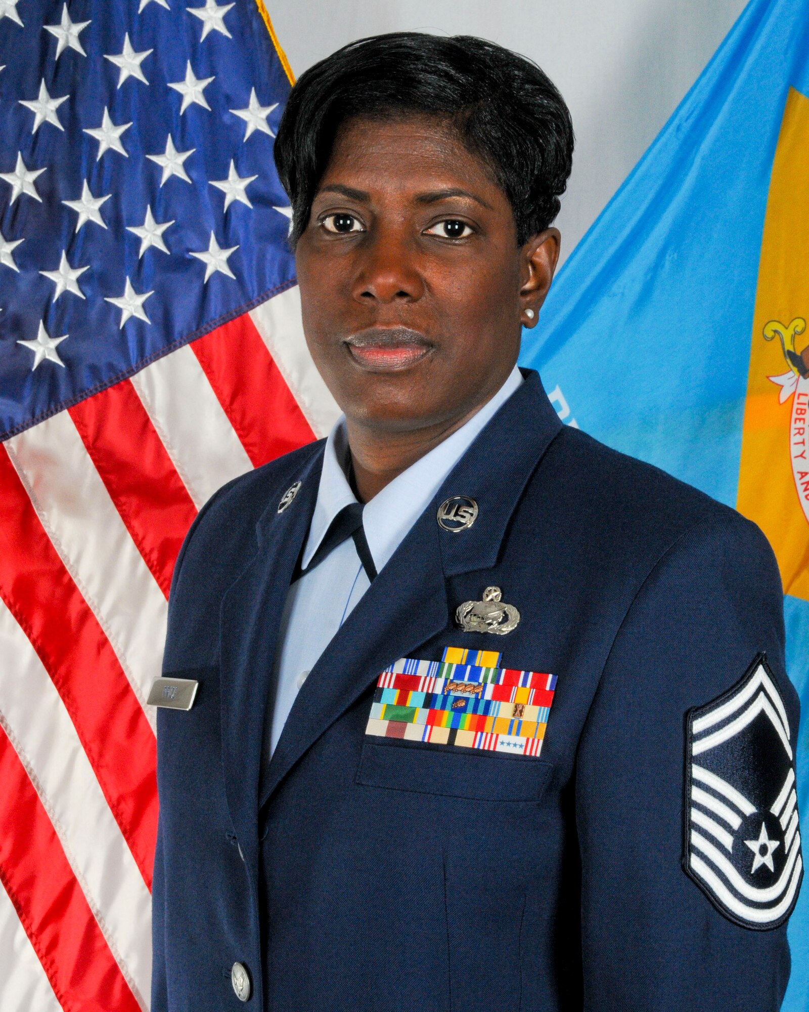 Promotion of first female minority chief master sergeant in Delaware ...