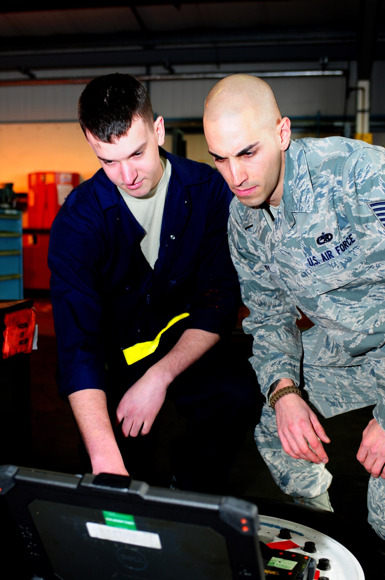 Repair and reclamation section chief displays “Service Before Self ...