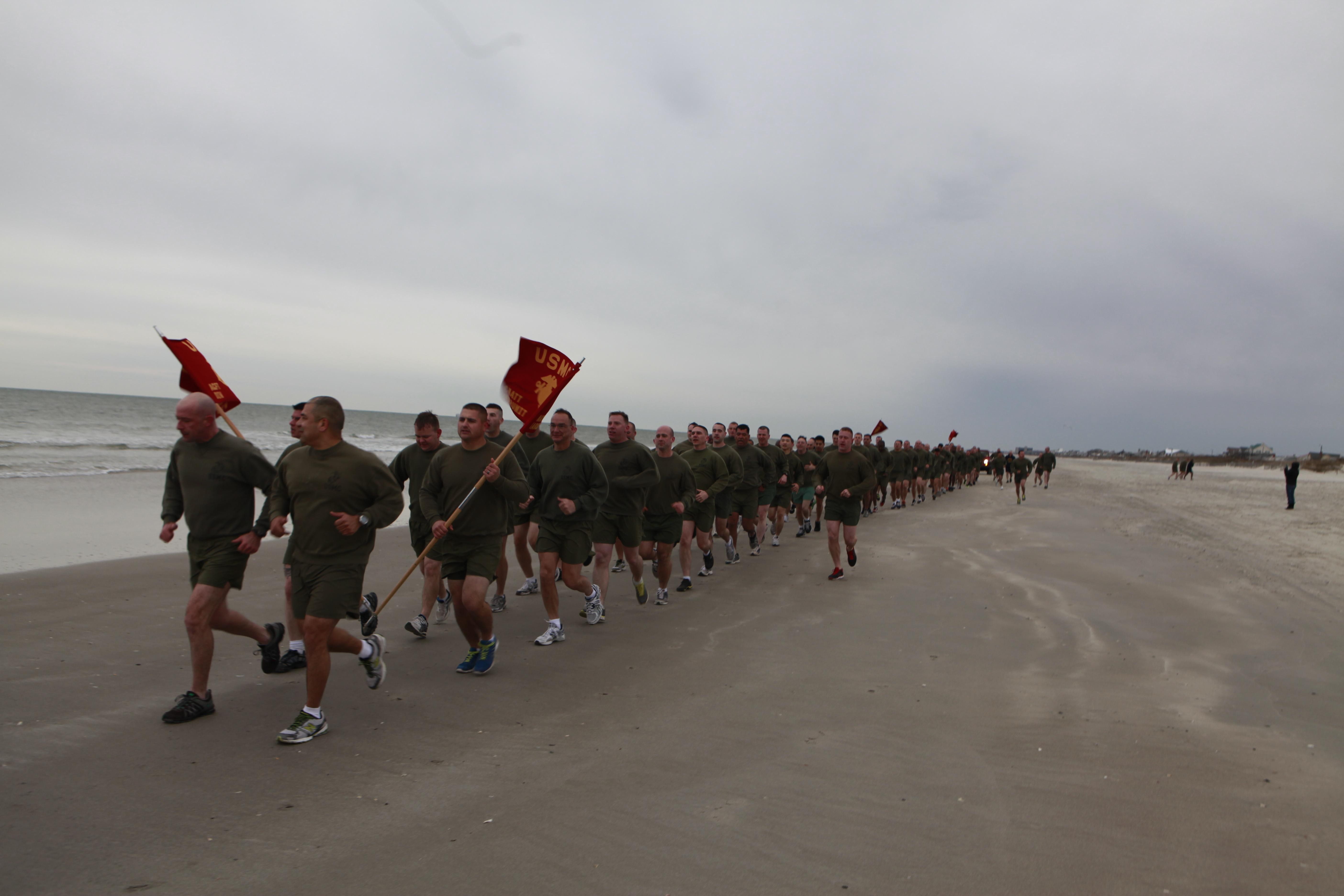 CNATT Marines hit beach for frigid fun > Marine Corps Air Station ...