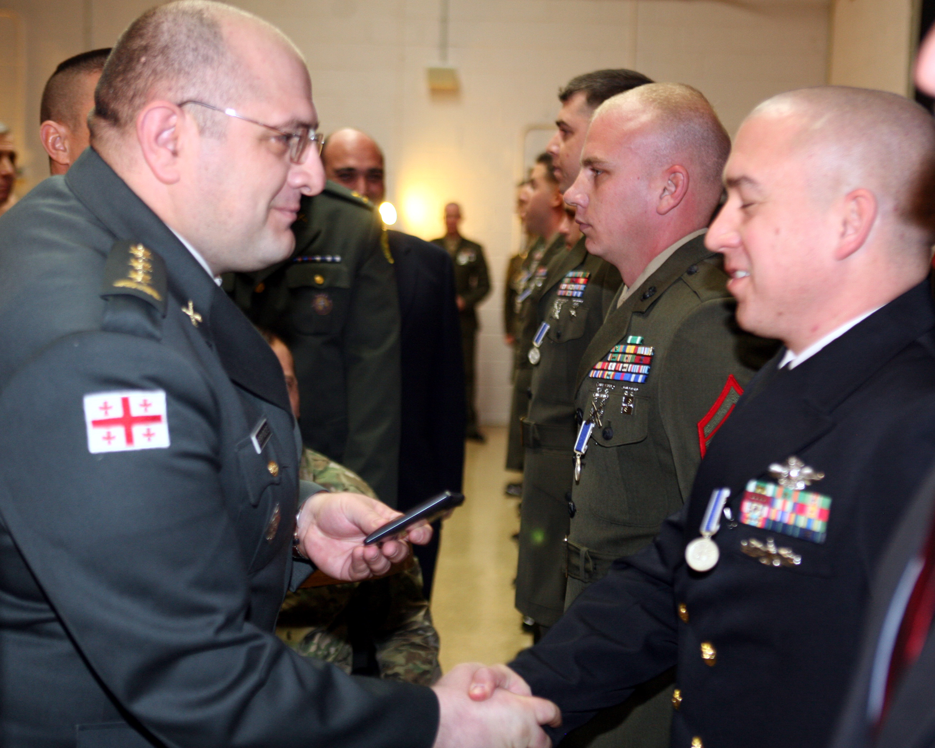 Republic of Georgia MOD, ACMC Recognize Marines and Sailor for GDP-ISAF ...