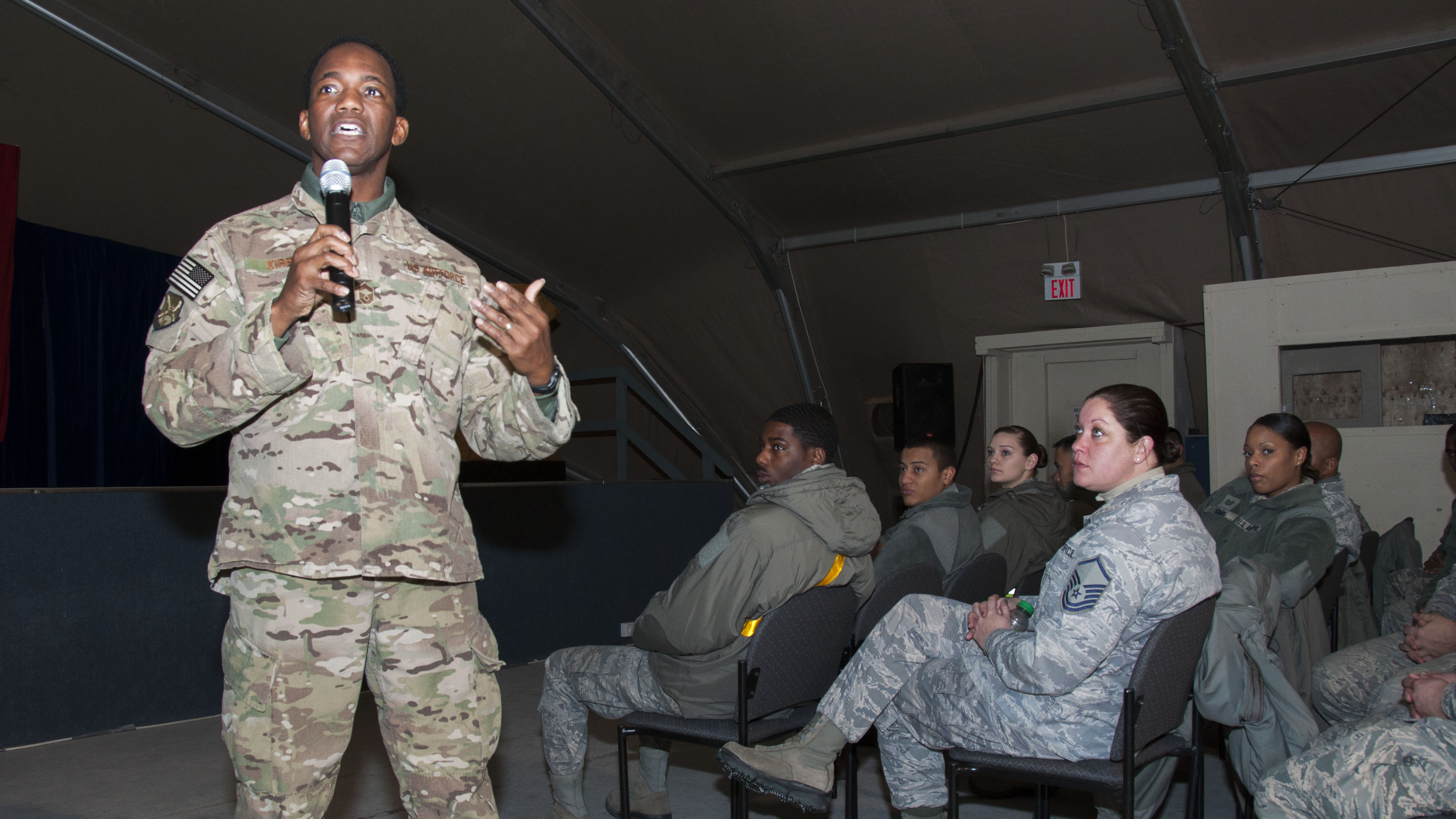 Senior enlisted leader briefs TCM Airmen on EPME-Next > U.S. Air Forces ...