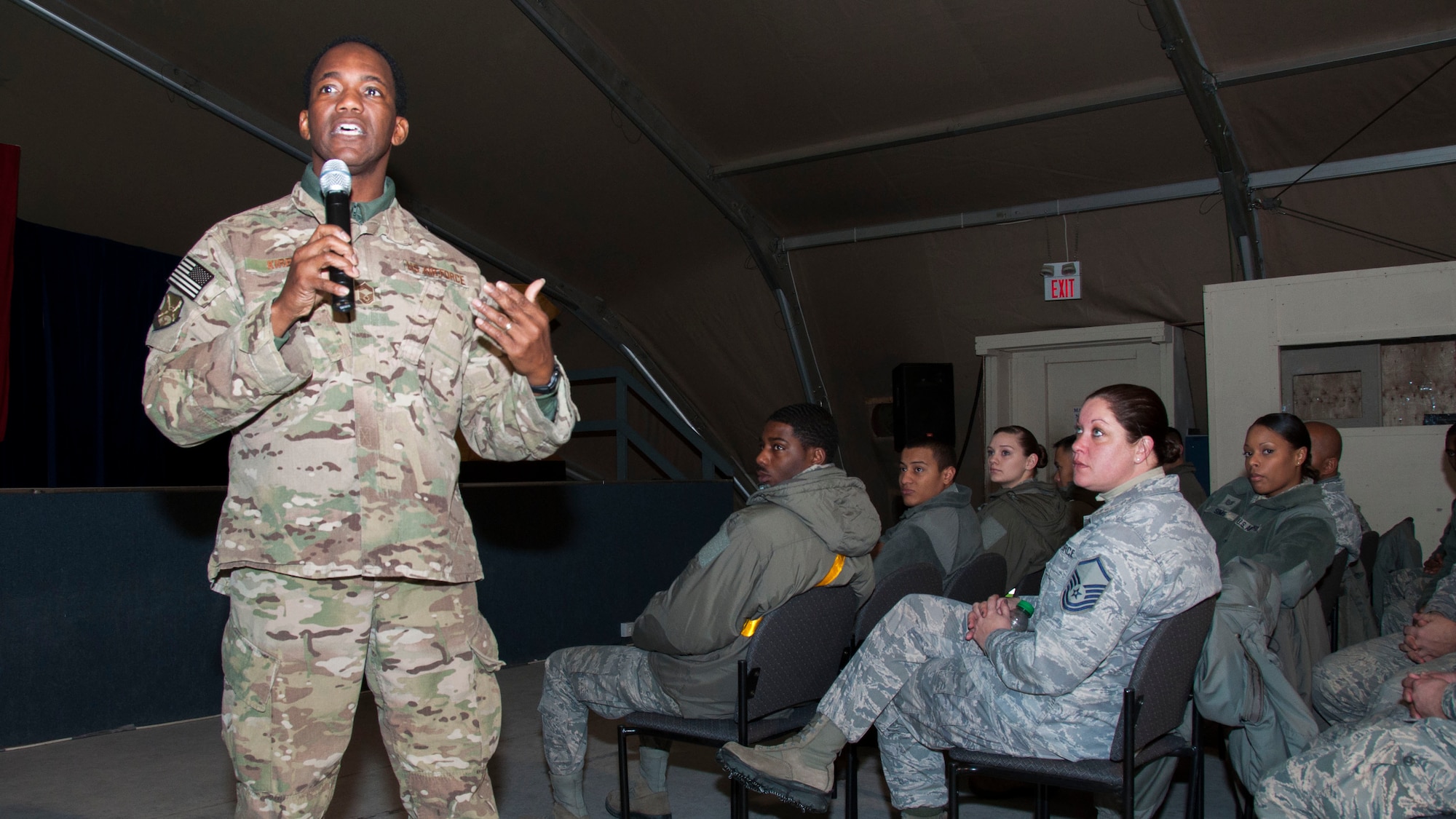 Senior enlisted leader briefs TCM Airmen on EPME-Next > U.S. Air Forces ...