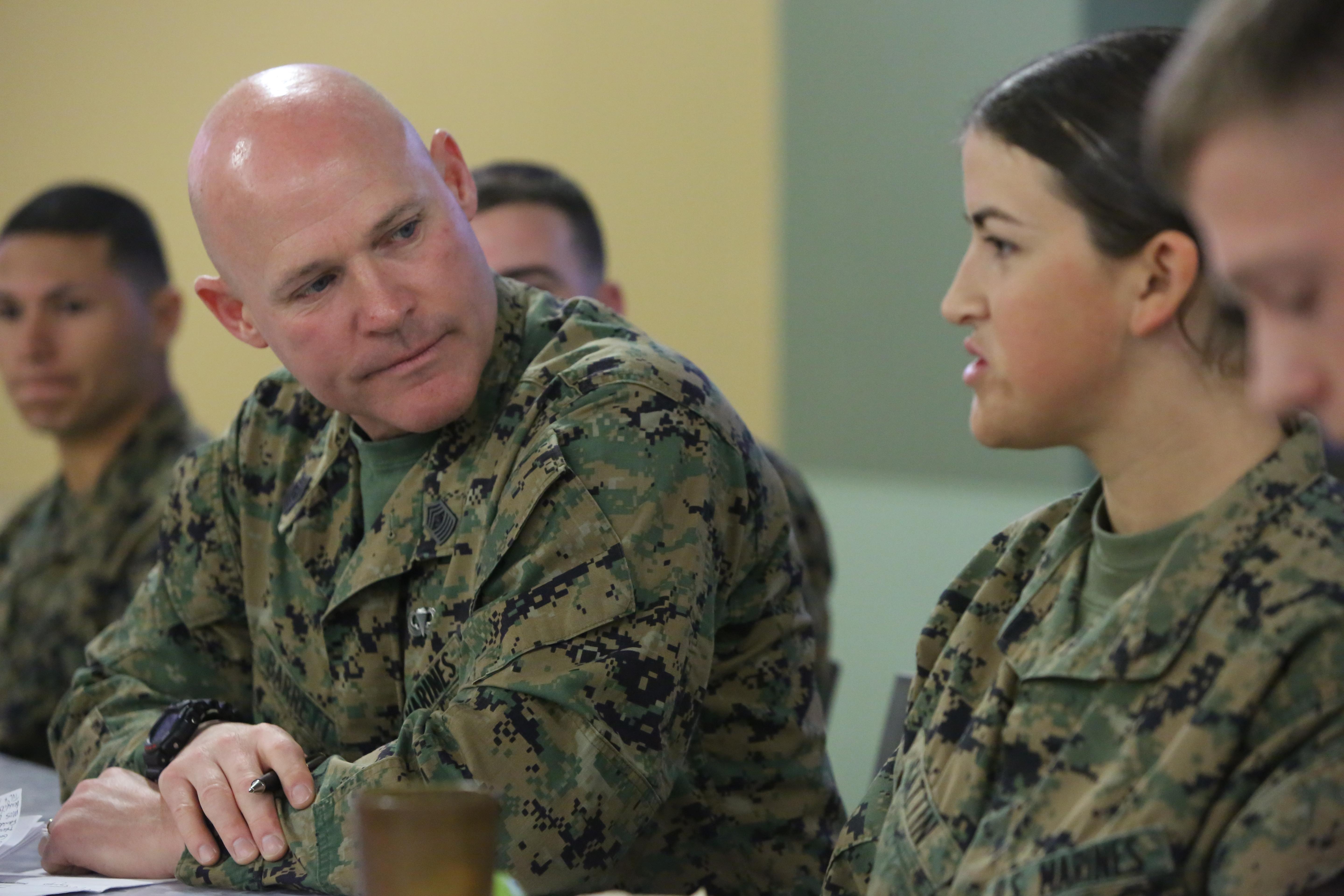Top Marine Corps Sergeant Major visits Pendleton