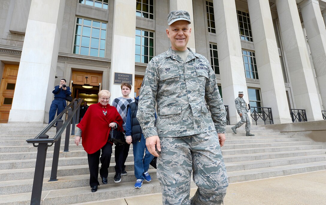 Airmen say goodbye to enlisted leader