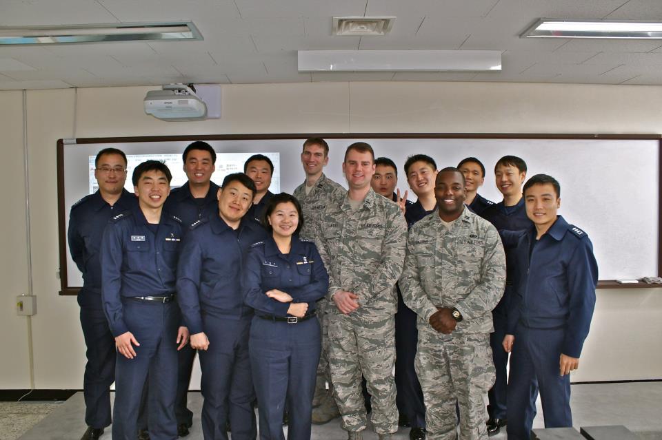Osan Company Grade Officer Council Visits ROKAF Squadron Officer School ...