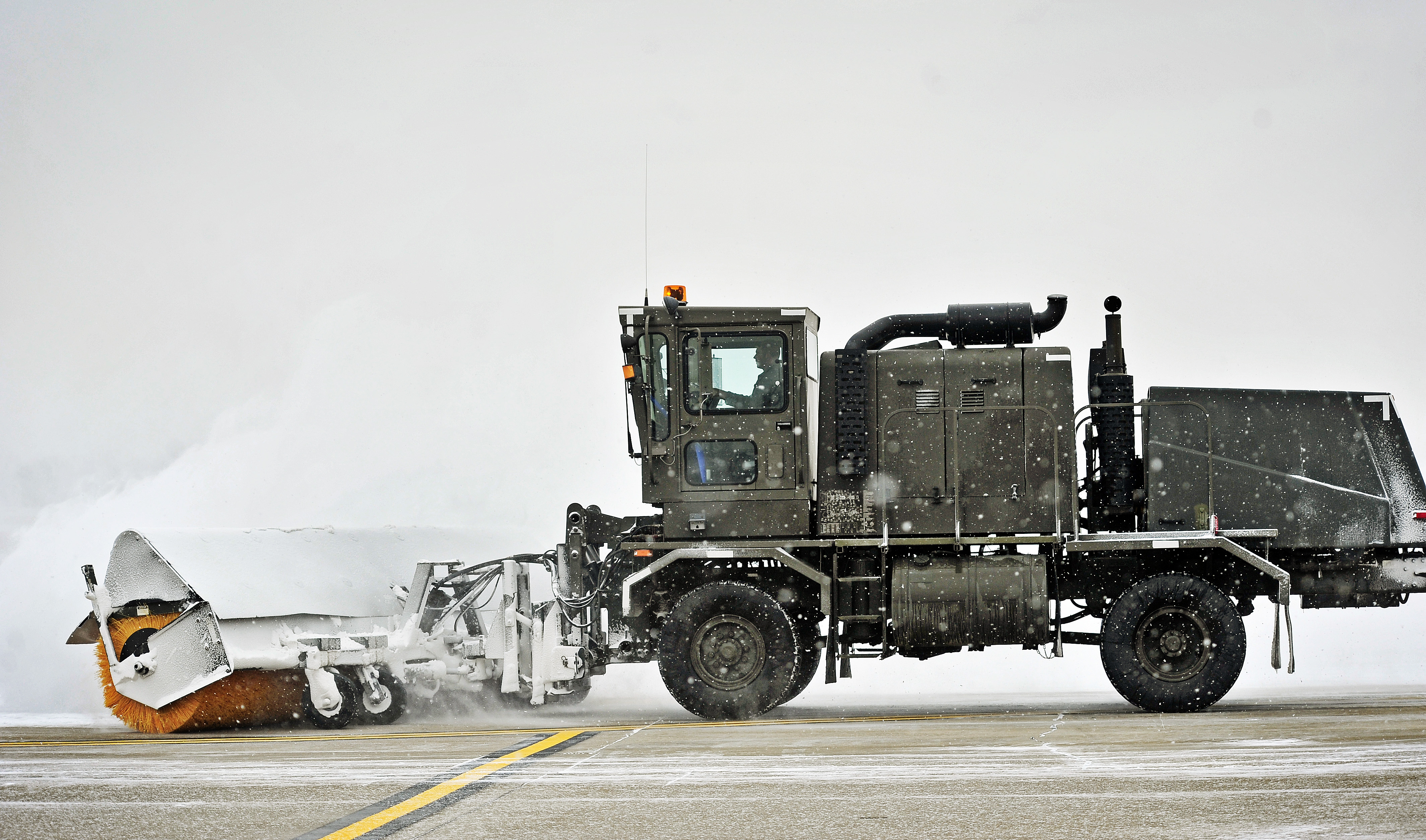 375th CES plows snow on Scott