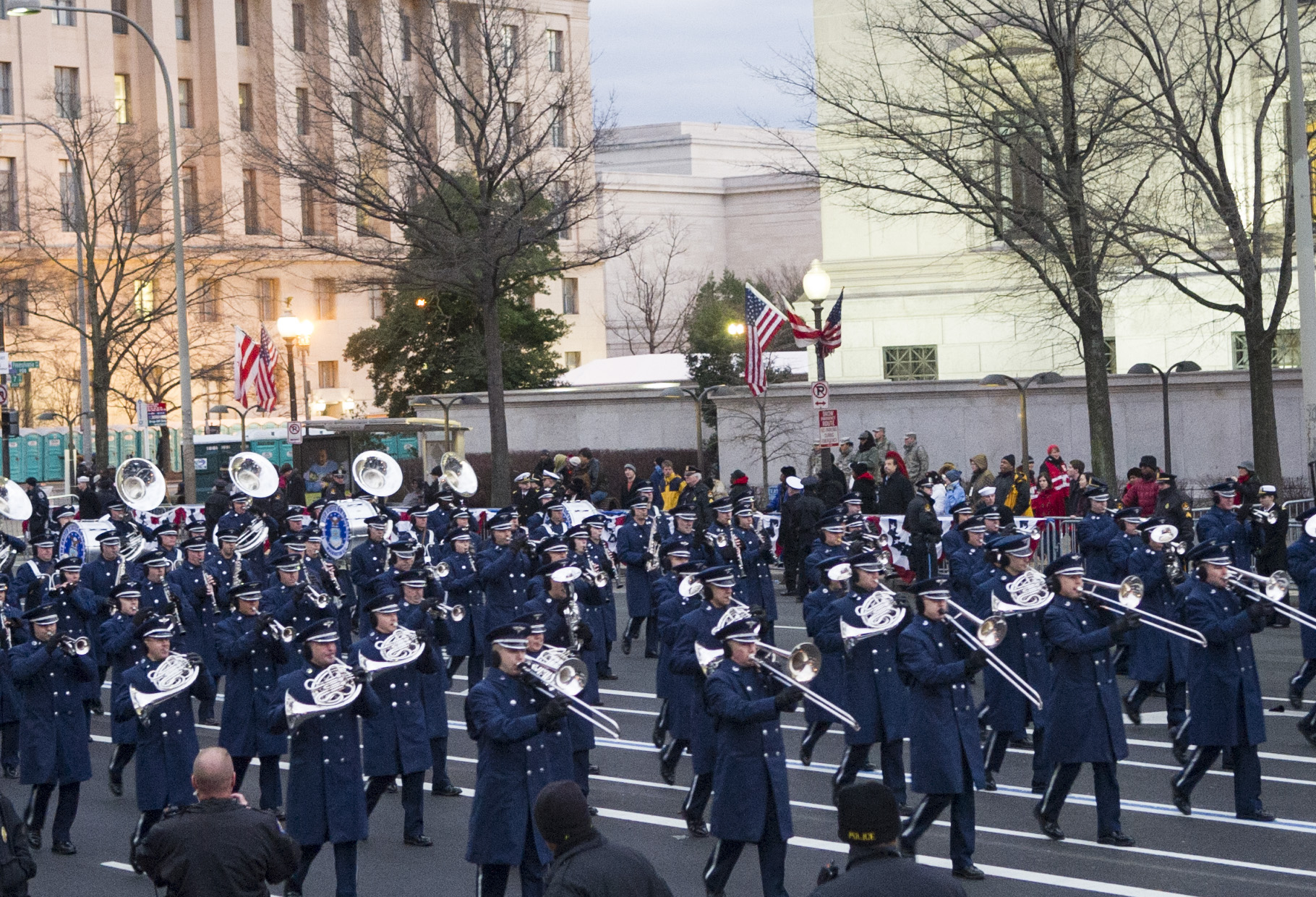 USAF Band marches down Pennsylvania Avenue in 2013 Inaugural Parade