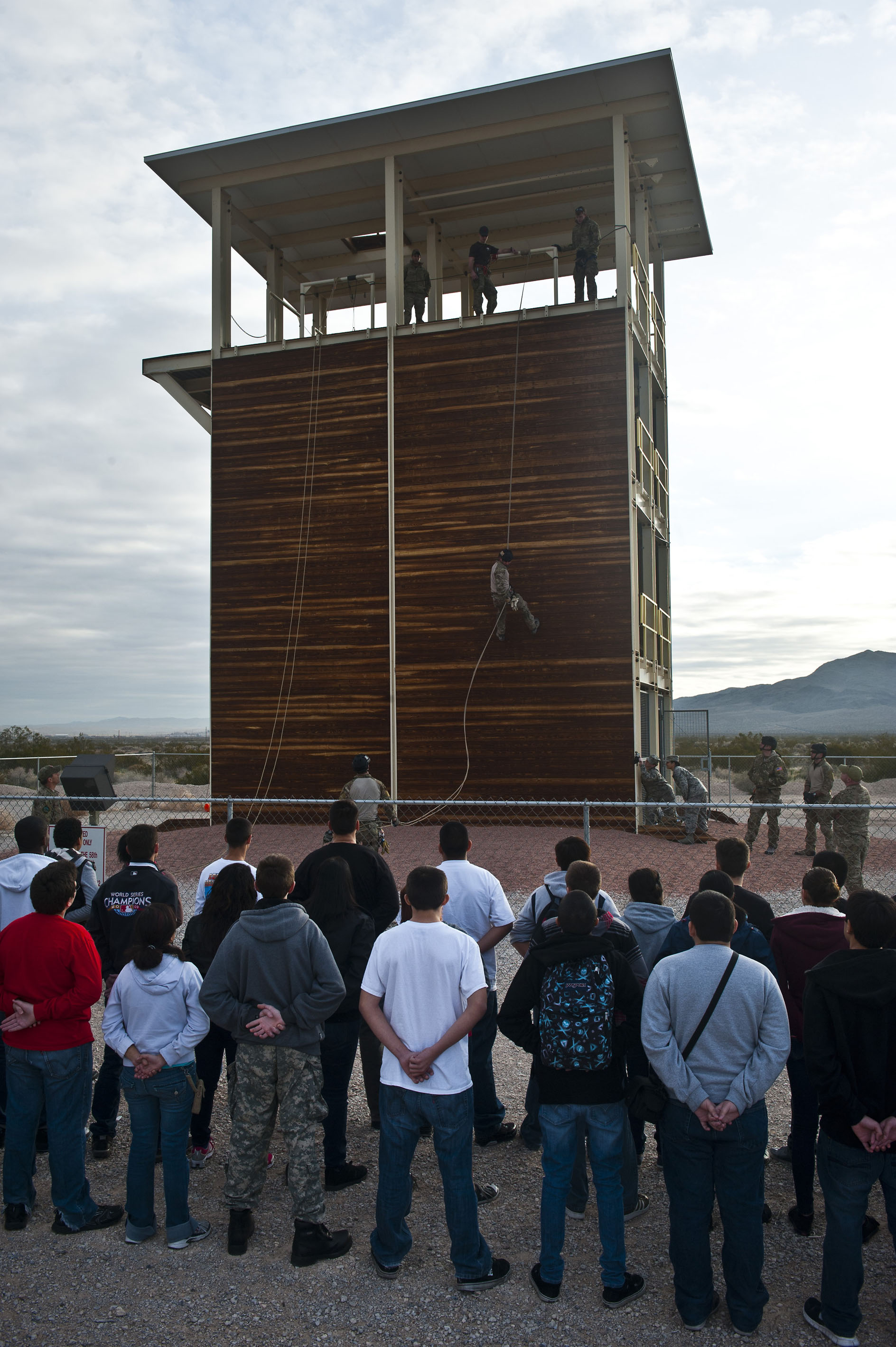 JROTC cadets train with 58th RQS > Nellis Air Force Base > Article Display