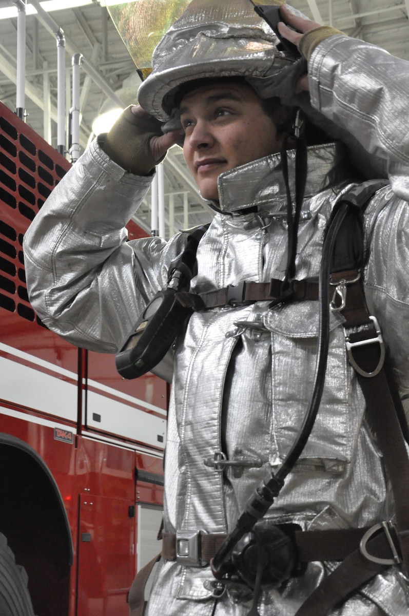 firefighter saving someone
