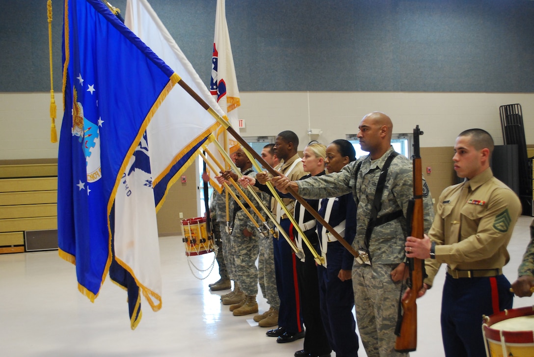 Super Bowl XLVII Joint Forces Color Guard