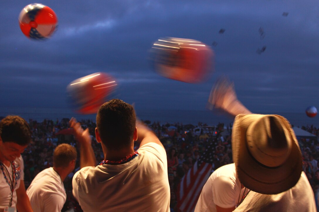 Sparks light the night at Beach Bash