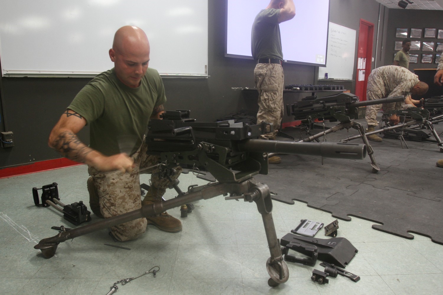 Motor Transport Marine adds machine gun skills to toolbox