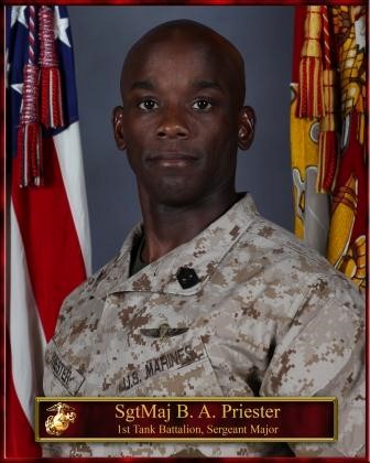 Sergeant Major Priester > 1st Marine Division > Biography