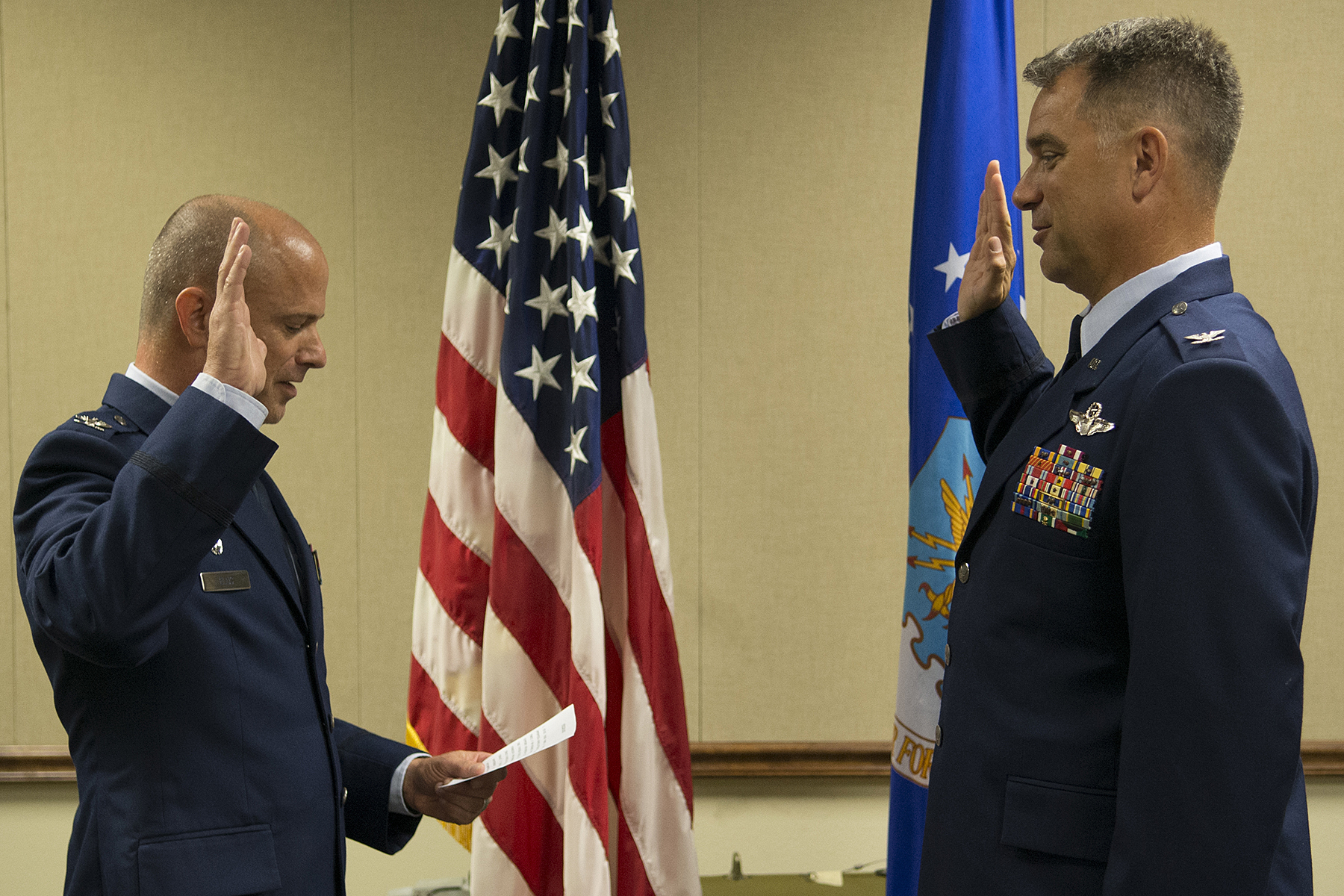 Former 93rd Bomb Squadron commander pins on Colonel > 307th Bomb Wing ...