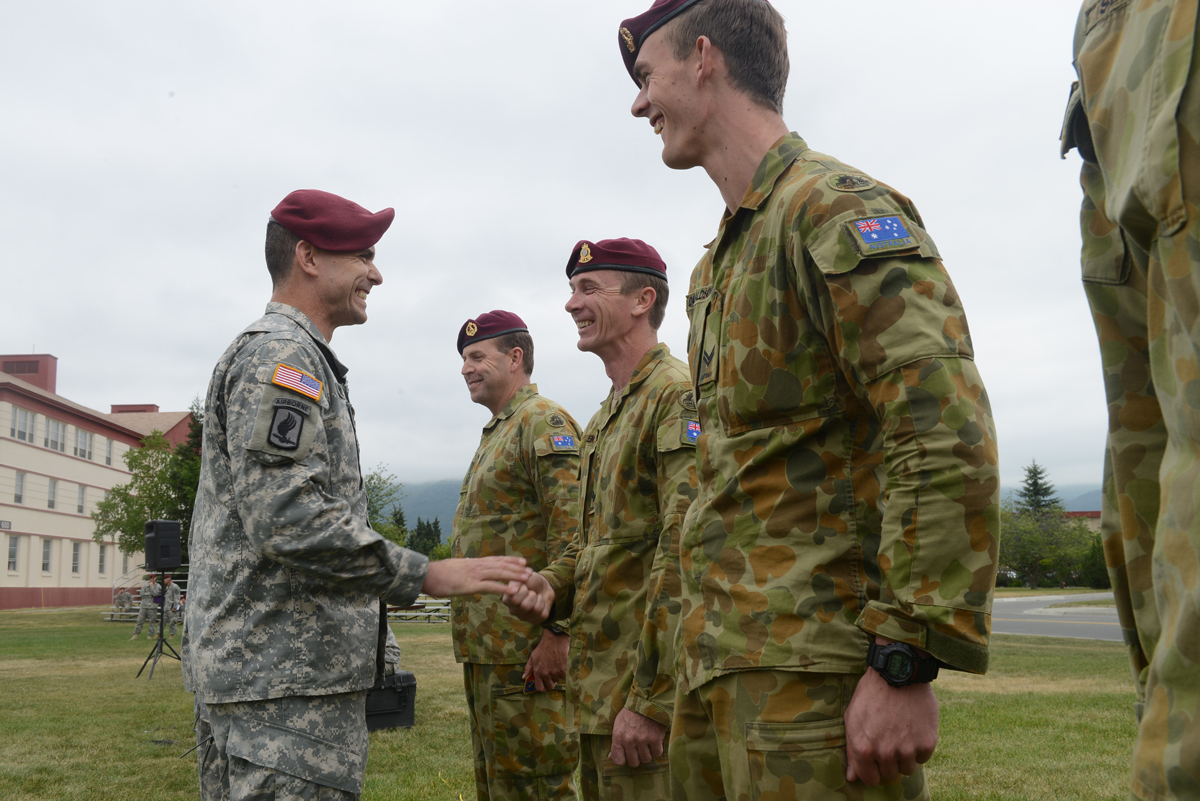 JBER trade wings with Aussies