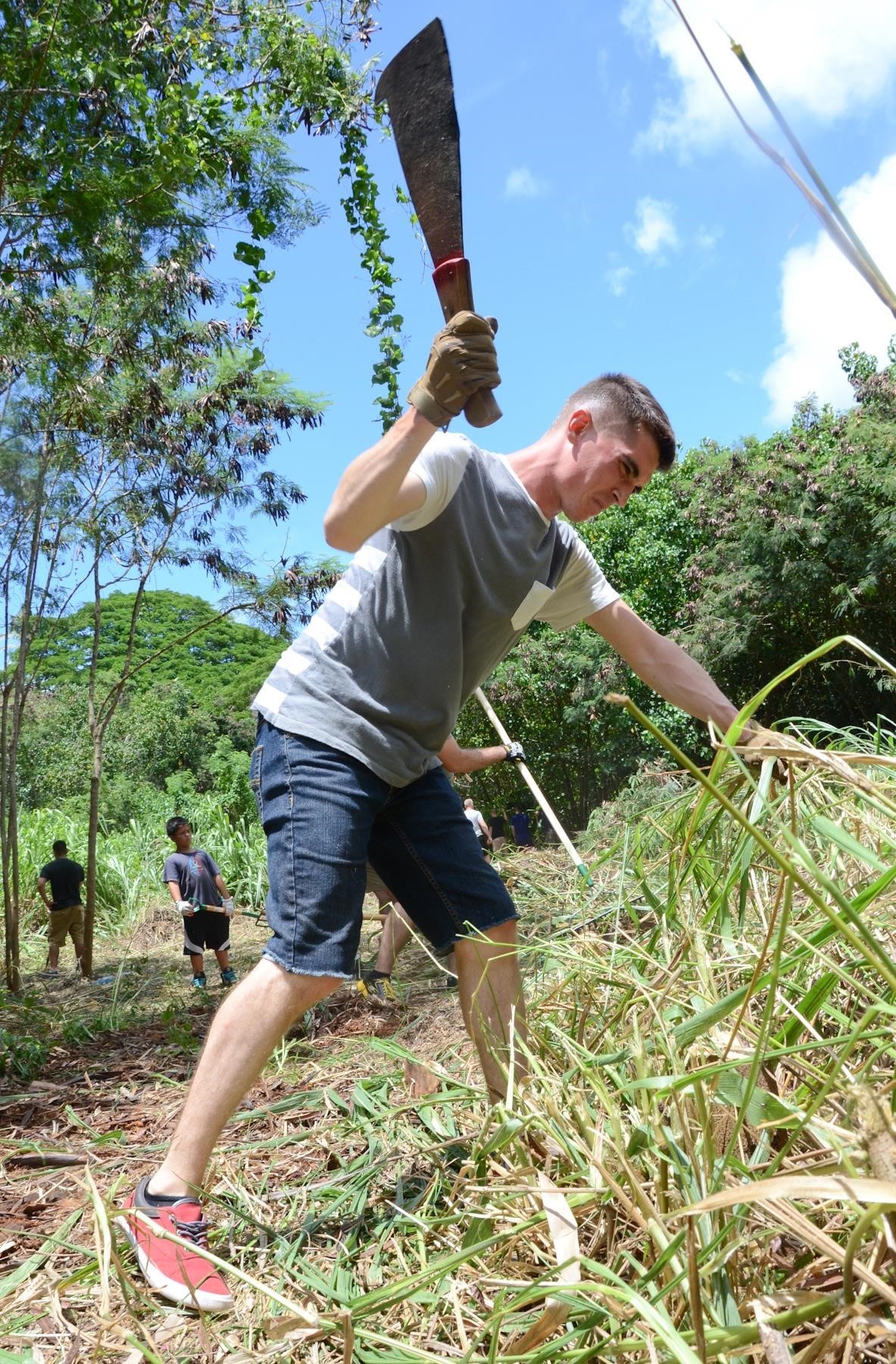 'Island Warriors,’ family members volunteer to clear vegetation at ...