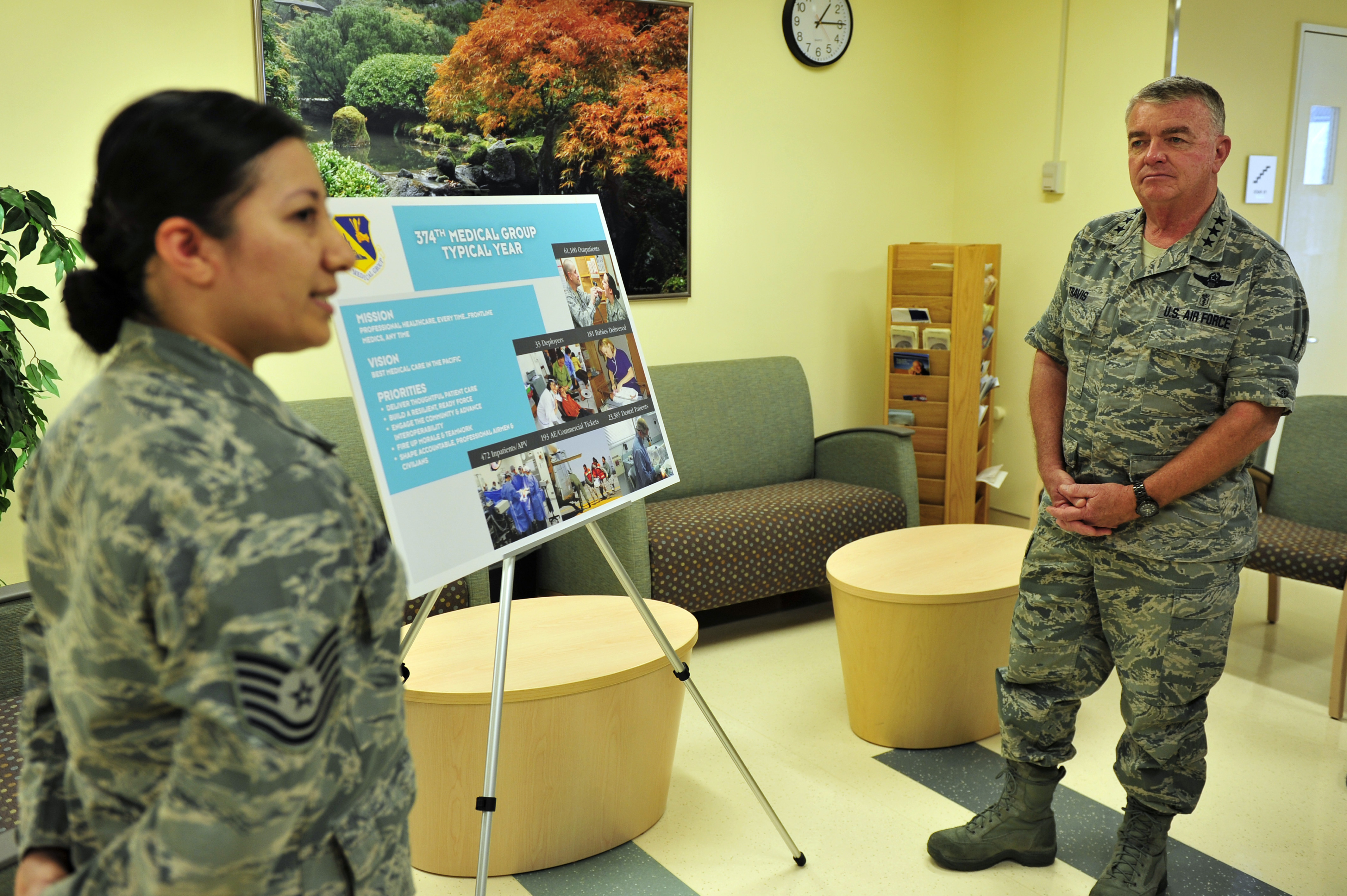 Air Force Surgeon General meets Yokota Airmen