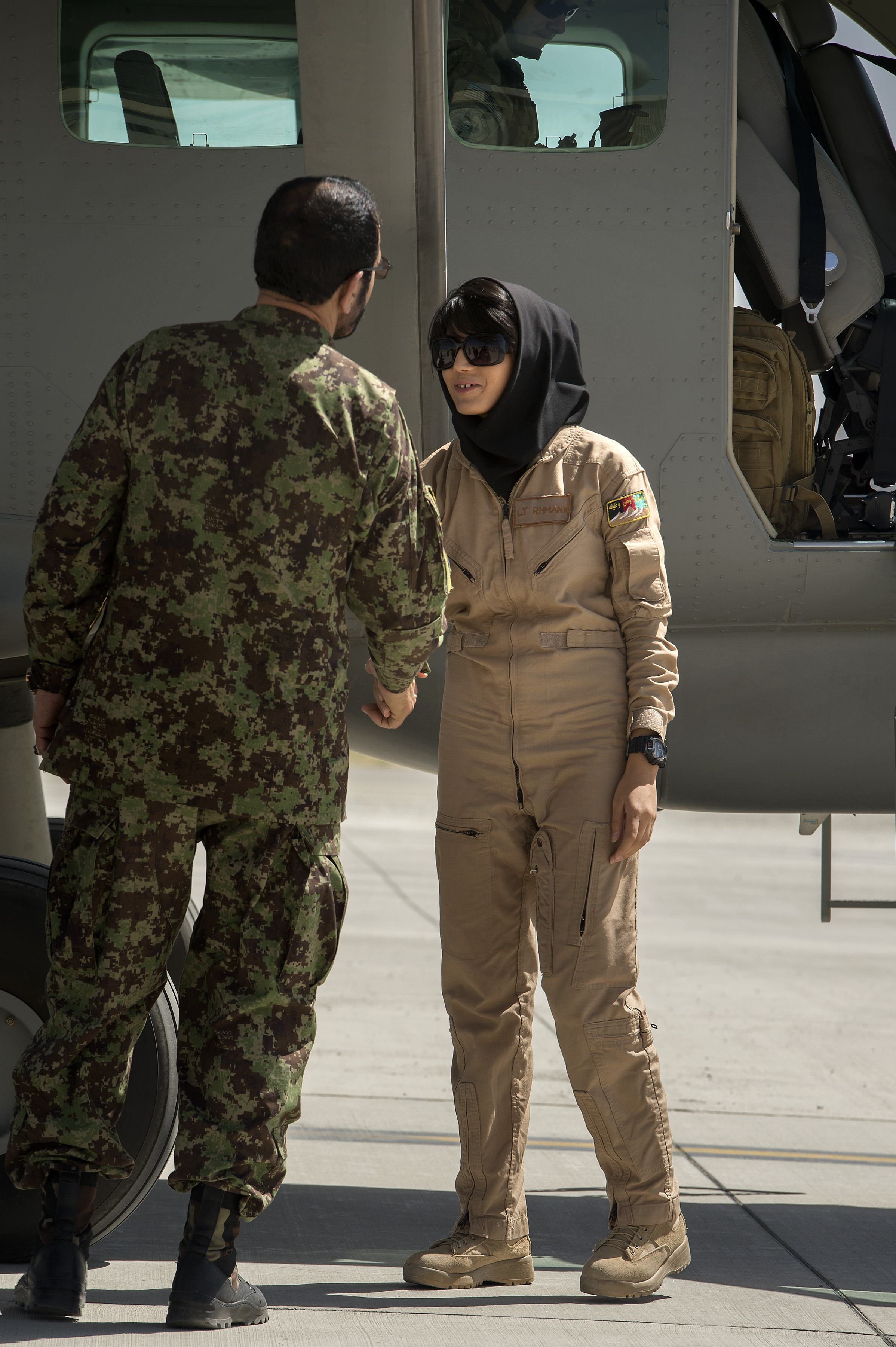 Afghan Female pilot makes history