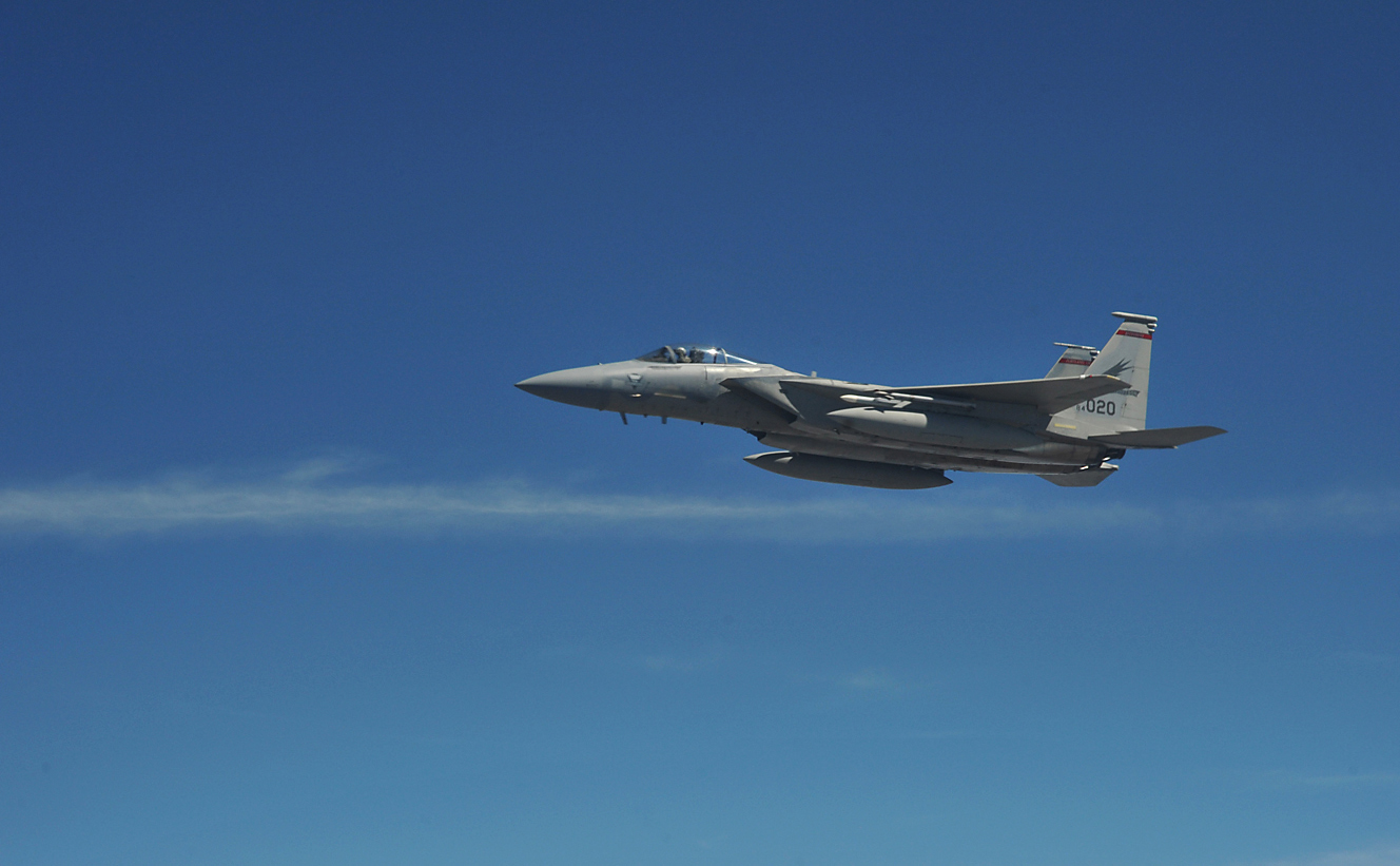 Answering the call: McConnell refuels ANG F-15s