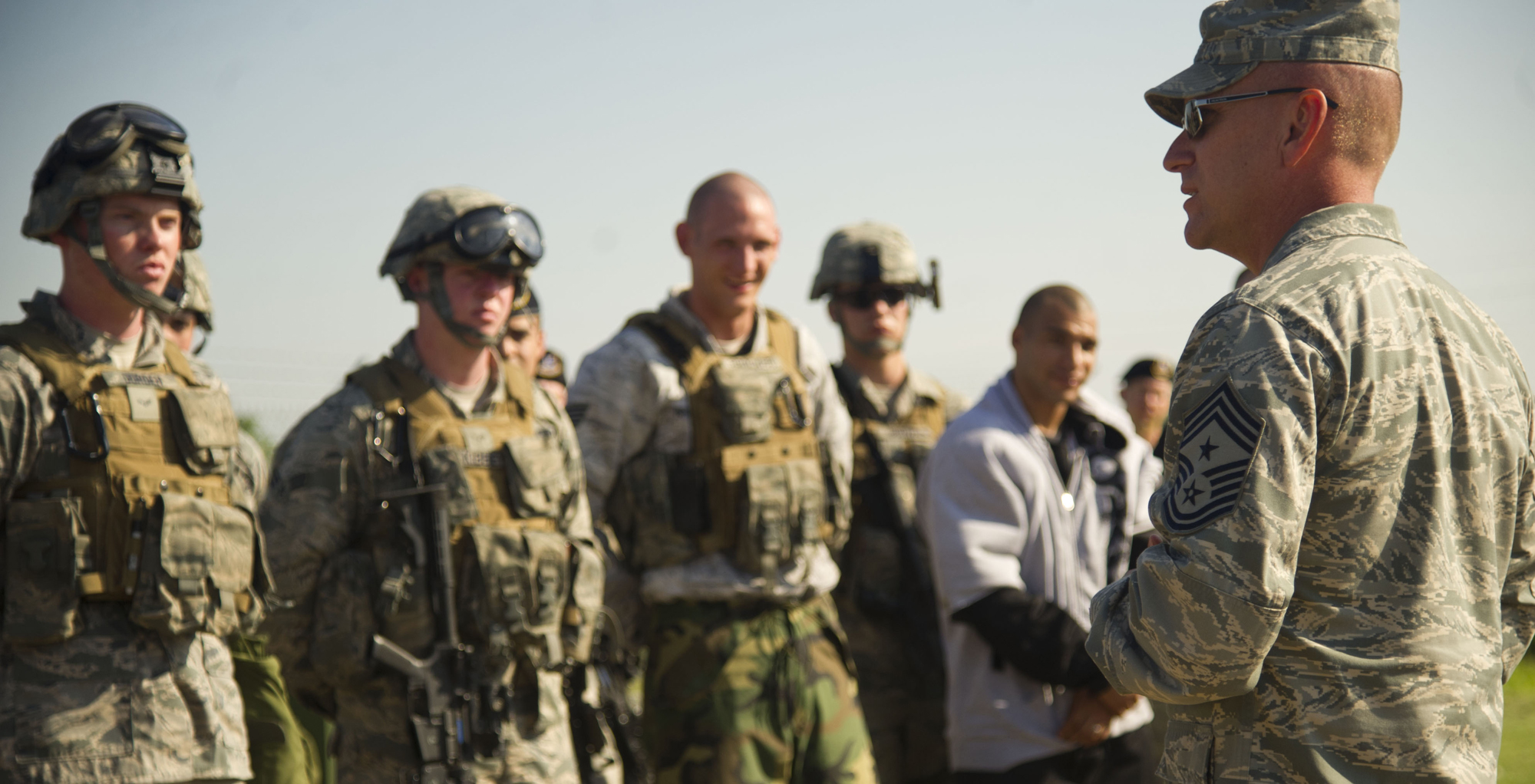 AFGSC Command Chief Master Sgt. Visits Minot