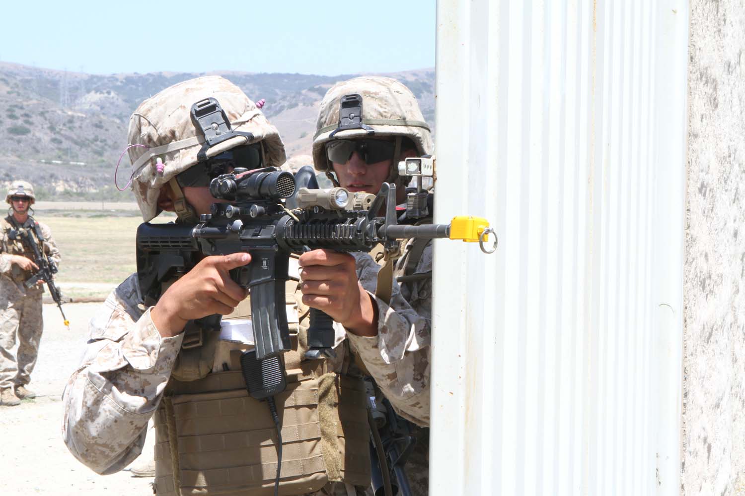 Marine infantrymen seize MOUT town