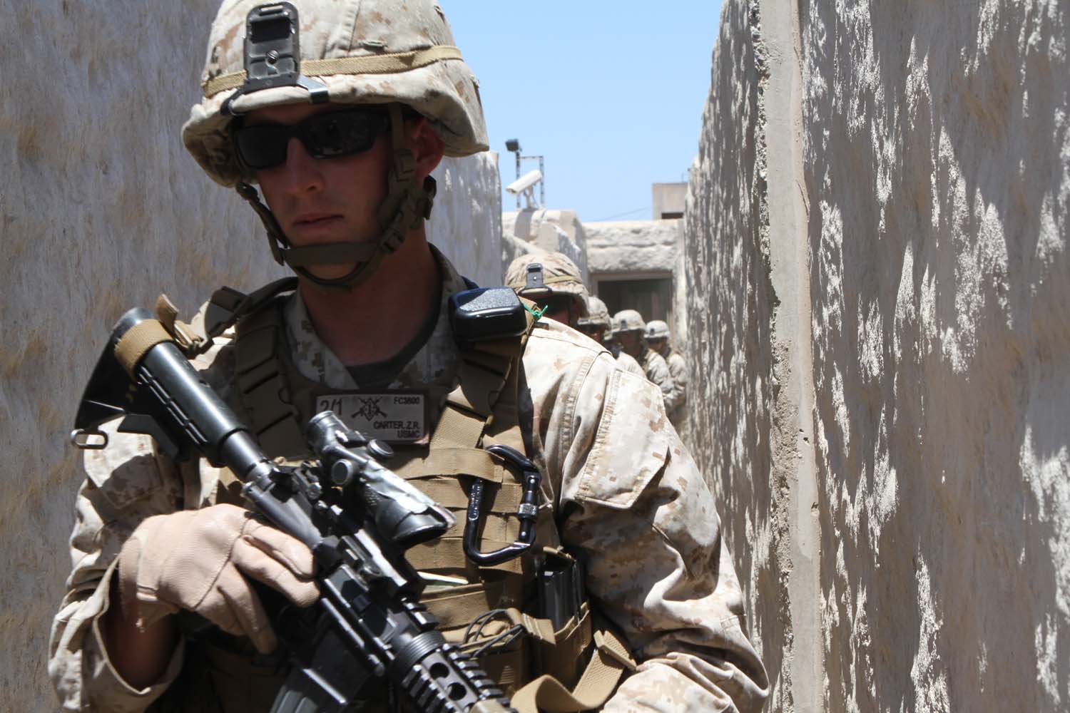 Marine infantrymen seize MOUT town