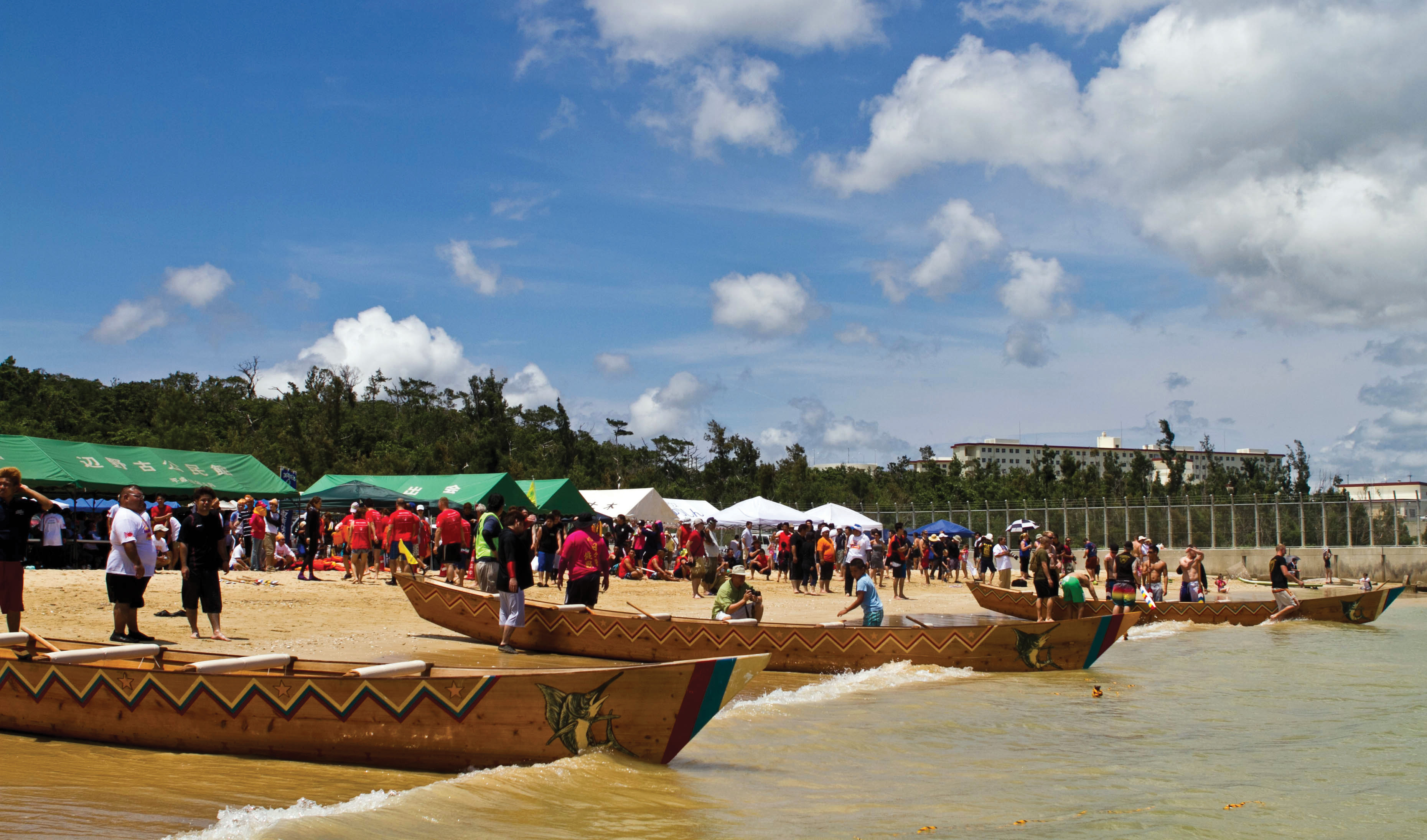 Community, service members compete in Henoko