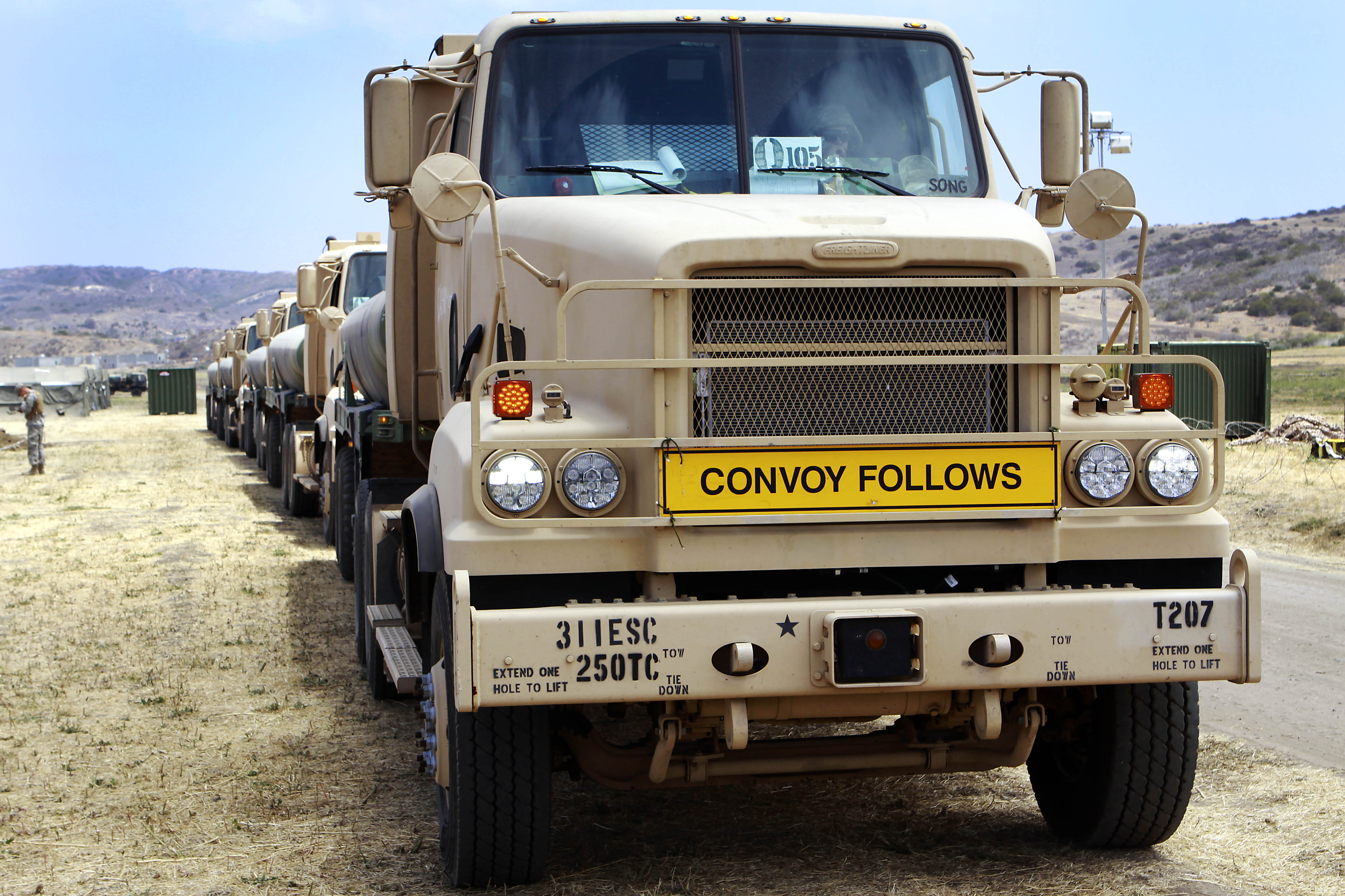 Marines, soldiers conduct joint exercise on fuel transport