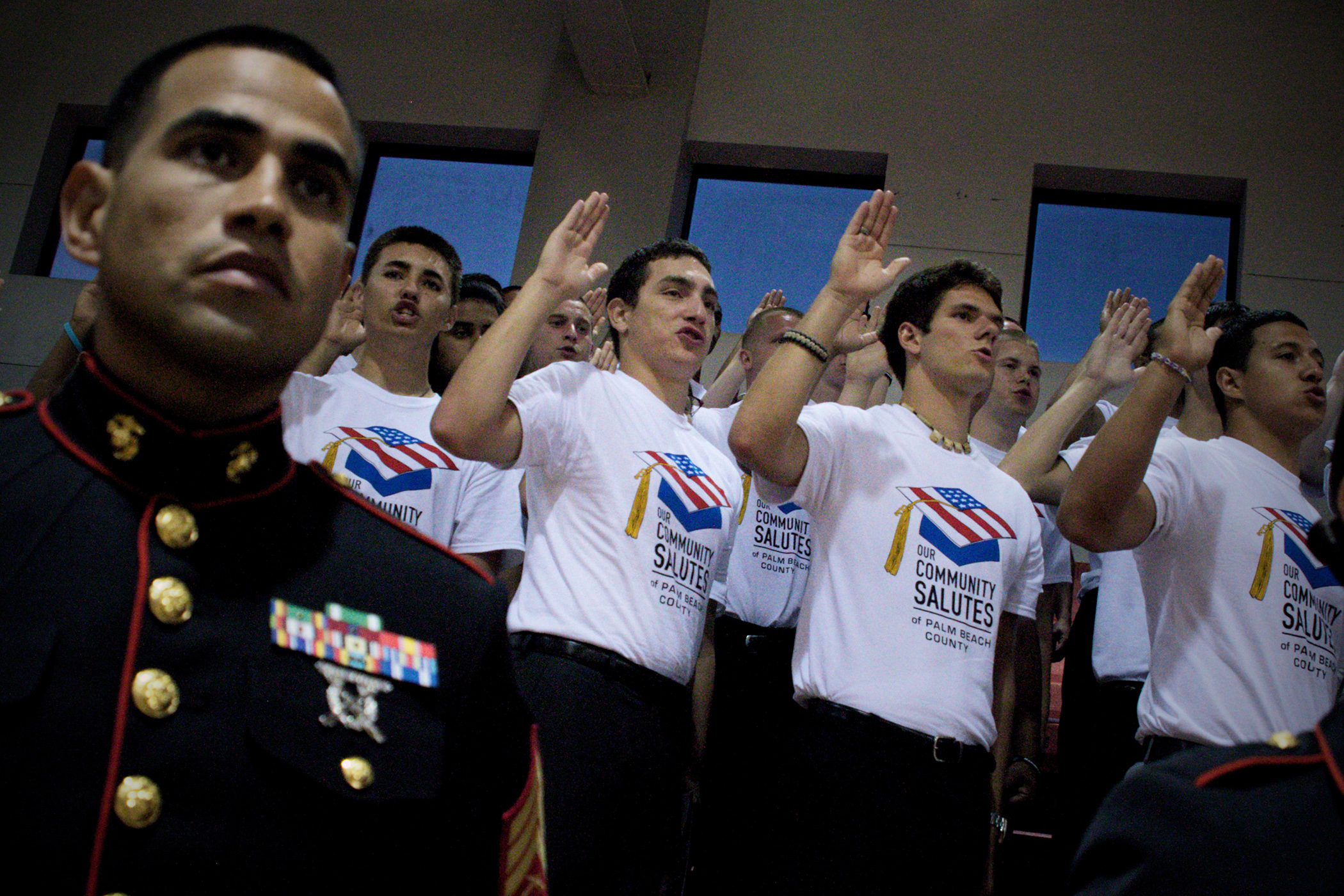 Future Marines honored by community